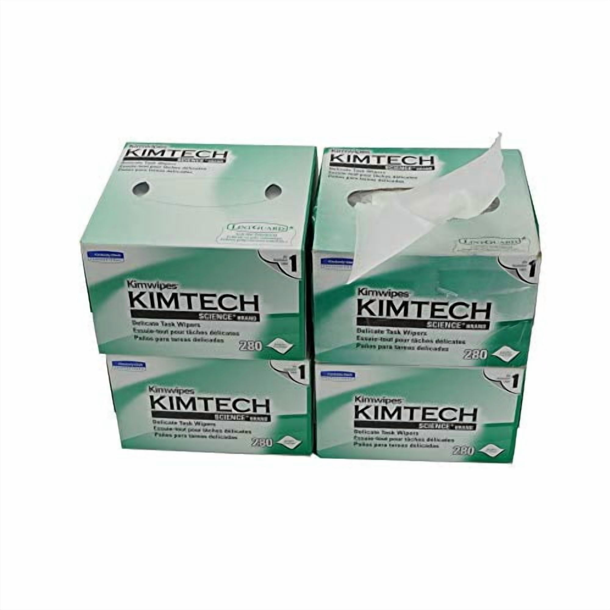Kimtech Science KimWipes Delicate Task Wipers, 4.4 x 8.4 in. 1-ply, 280 ...