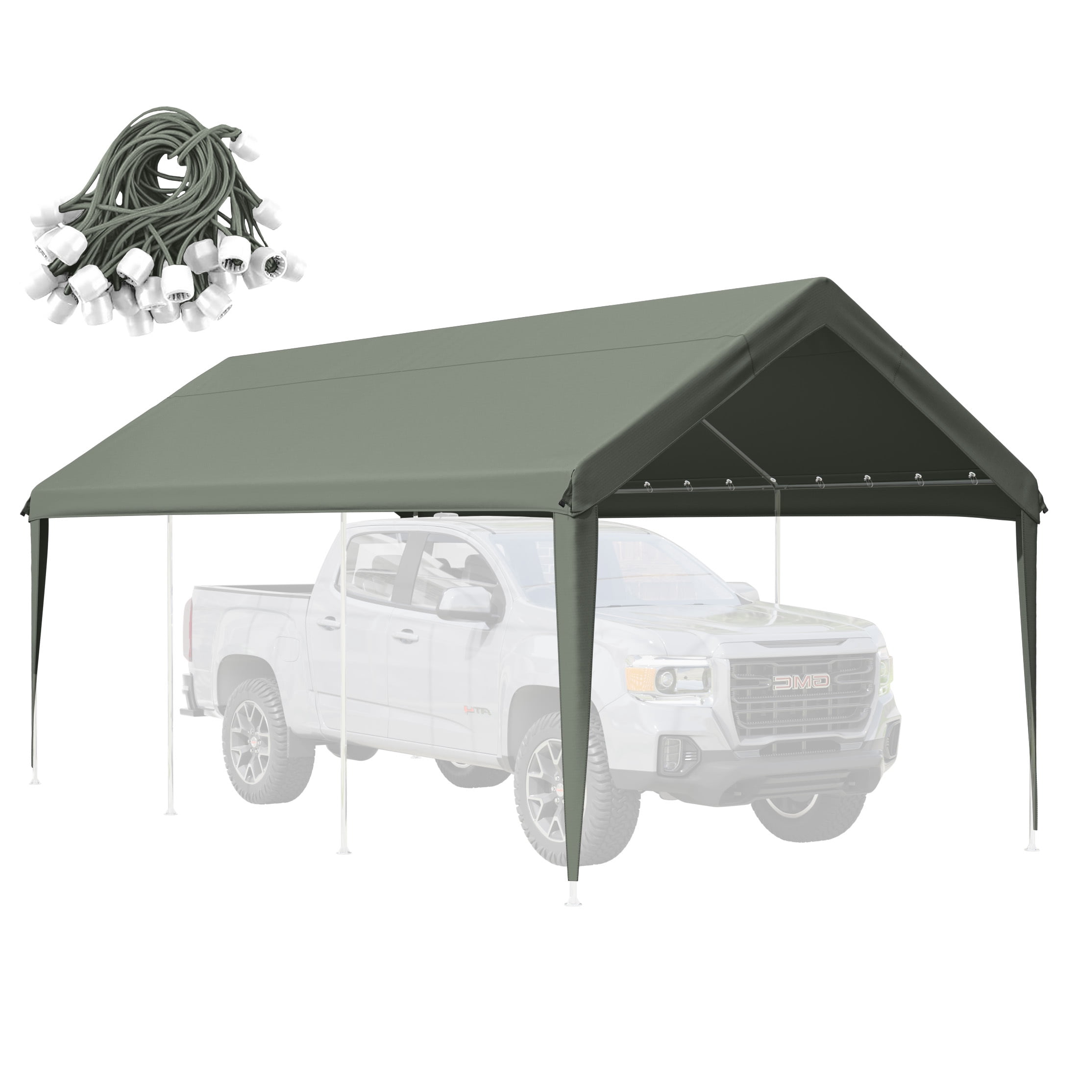Kimunuk 10' x 20' Canopy Replacement Cover, Outdoor Portable Carport ...