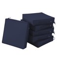 Kimunuk 6Pcs Outdoor Chair Cushions Slipcovers, 19" x 19" Navy Blue ...