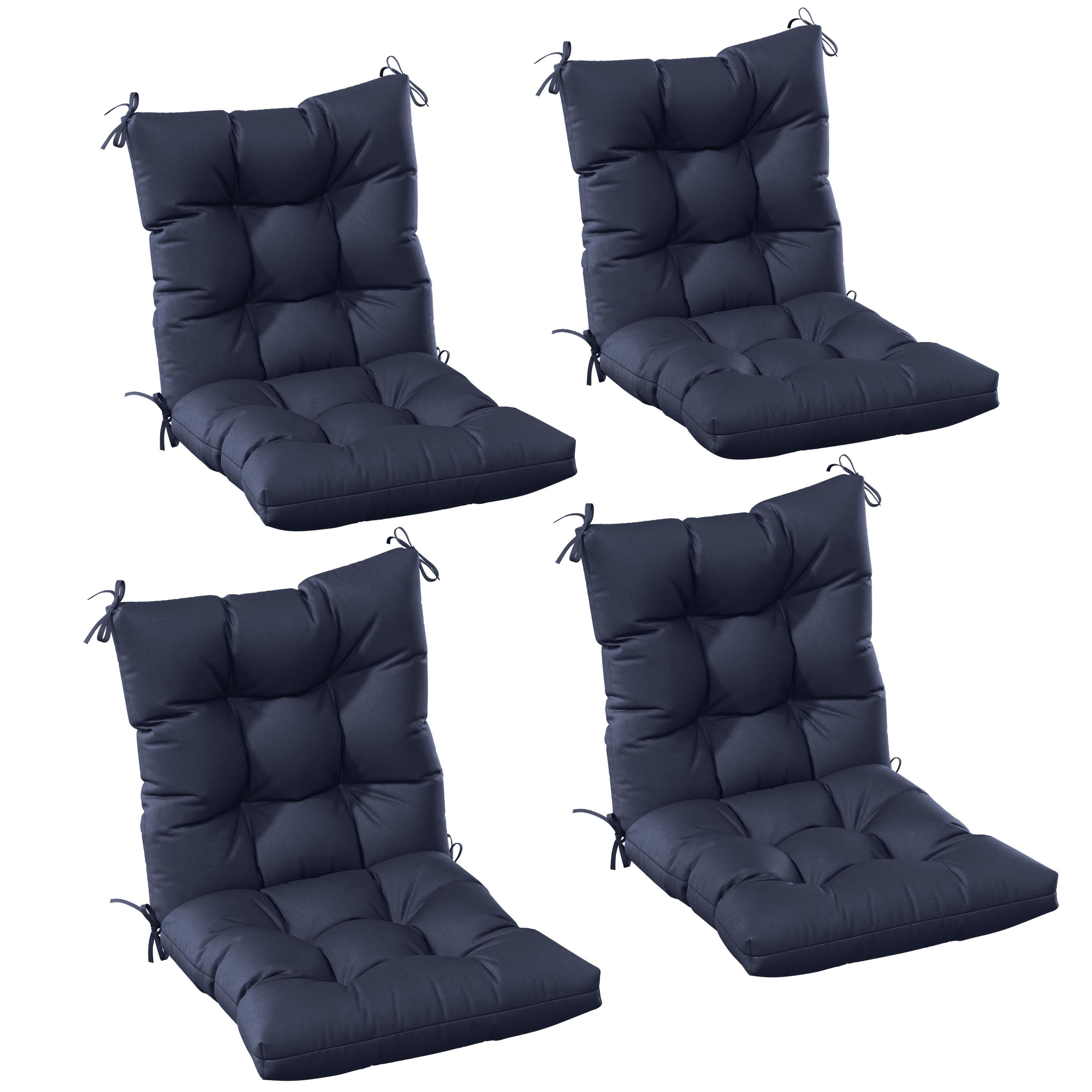 Kimunuk Outdoor Chair Cushions Set of 4, 44 x 22 x 5 in Non Slip Porch ...