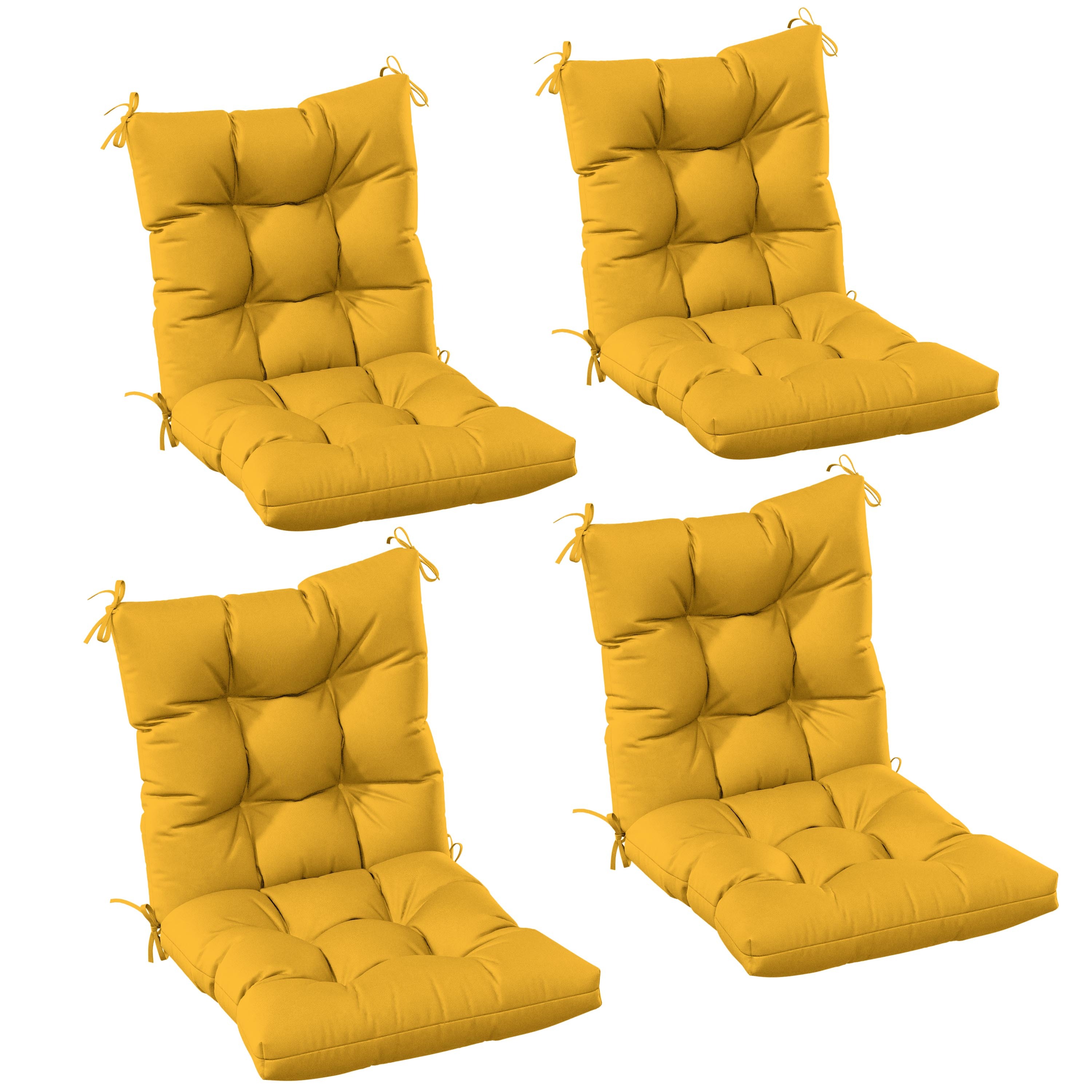 Kimunuk Outdoor Chair Cushions Set of 4, 42 x 21 x 5 in Non Slip Porch ...