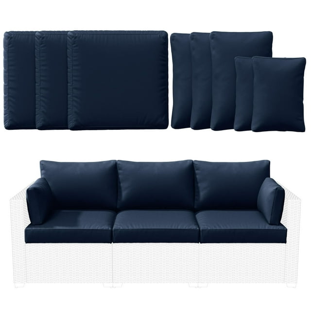 Kimunuk Outdoor Replacement Cushions for Patio Furniture, 4" Foam High ...