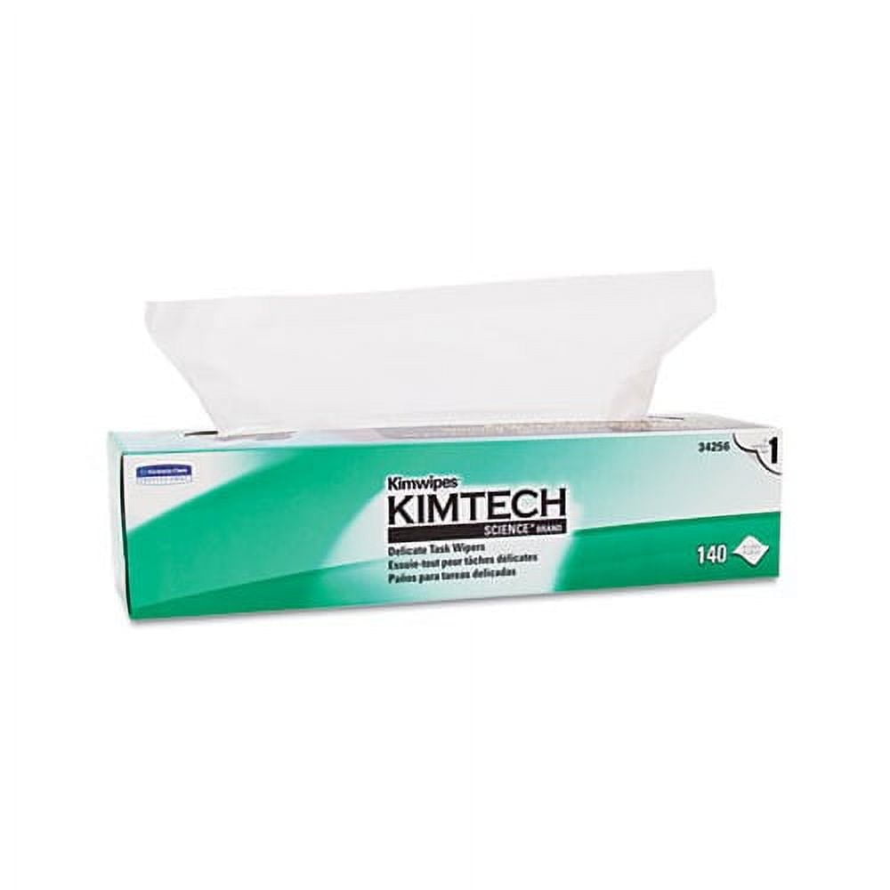 Kimwipes Delicate Task Wipers 1-Ply, 16 3/5 x 16 5/8, 140/Box - Walmart.com