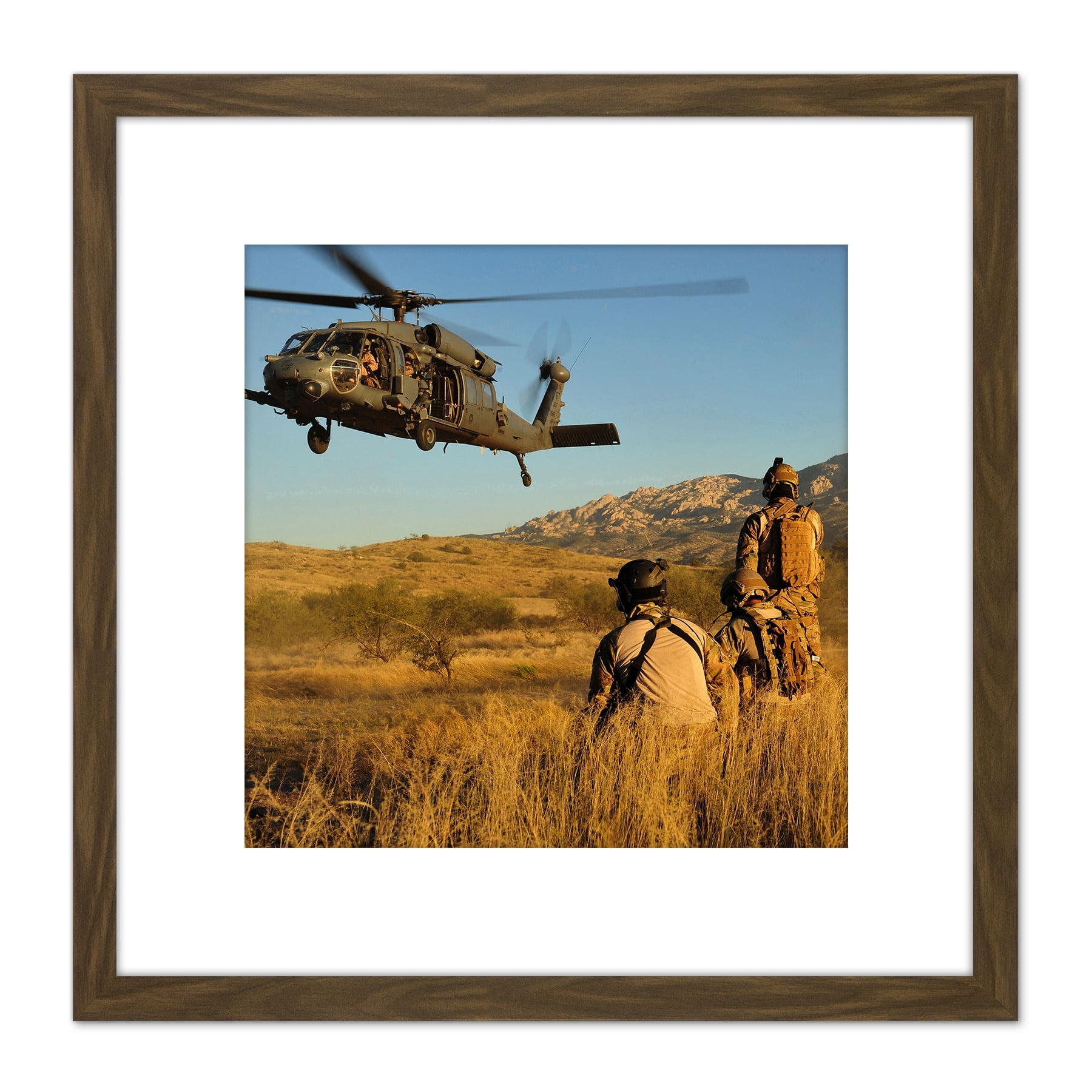 Kin Military USA USAF HH-60 Pave Hawk Helicopter Photo 8X8 Inch Square ...