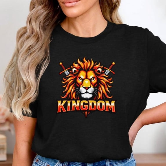 KinG1Dom Lion S1Hirt, Fierce Lion Head With SwoR1DS T1EE, Warrior King ...