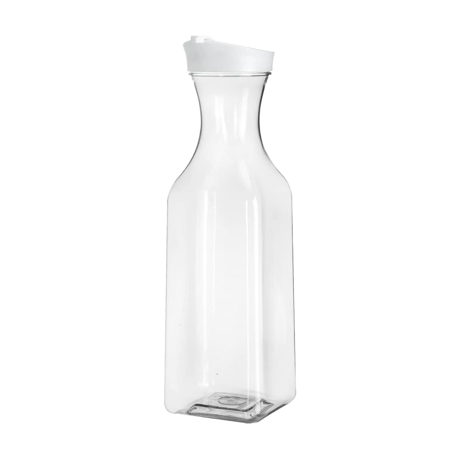 Kinaerty 1 5L Square Water Carafe Top Lid Juice Containers Clear ...