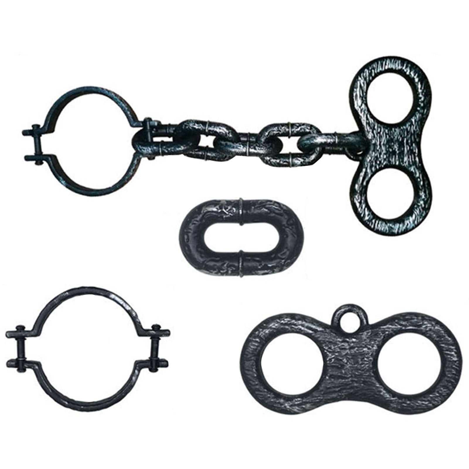 Kinaerty 1 Set Halloween Prisoner Costume Chain Props Death Plastic ...