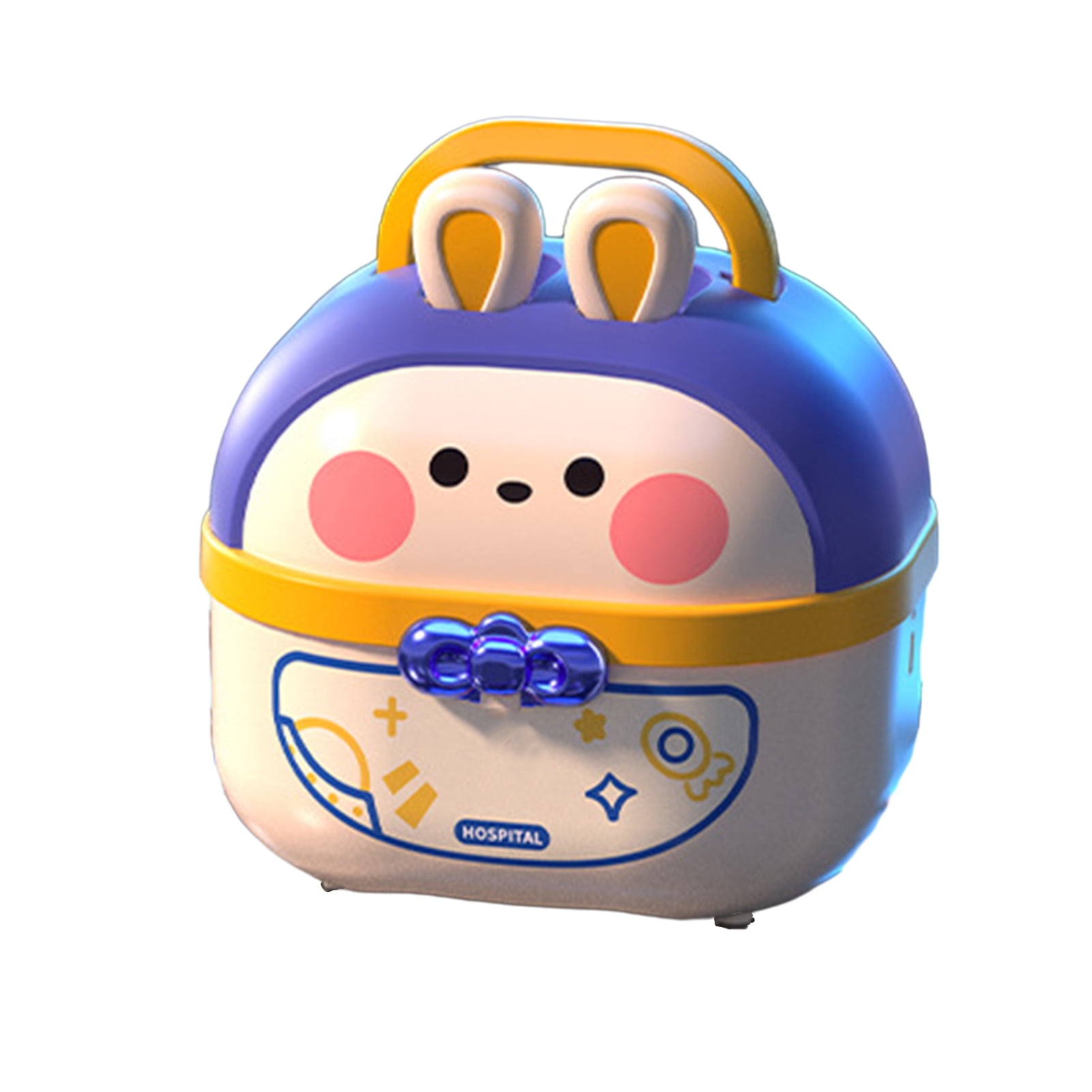 Kinaerty 1 Set Pretend Doctor Toy with Cute Rabbit Portable Storage Box ...