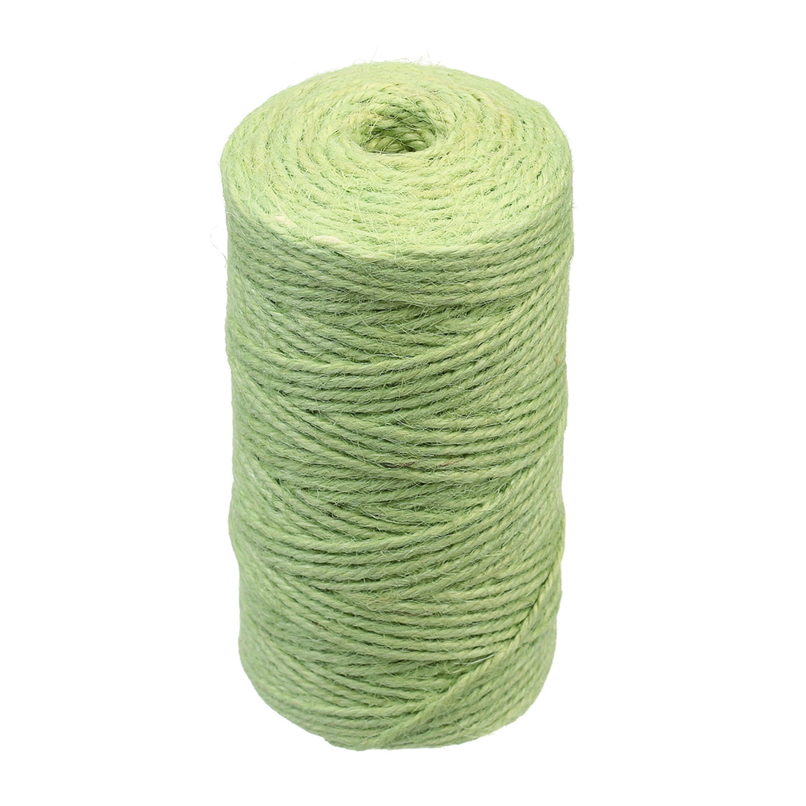 Kinaerty 100M/Roll 2MM Jute Twine 3 Ply Natural Cuttable Gift Wrapping ...
