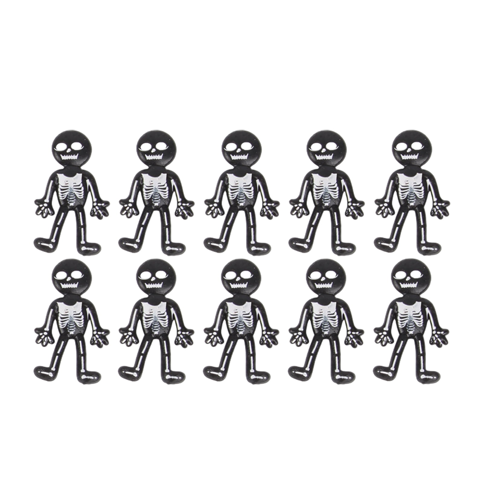 Kinaerty 10Pcs Skeleton Pinch Toy Slow Rebound TPR Stress Relief Skull ...