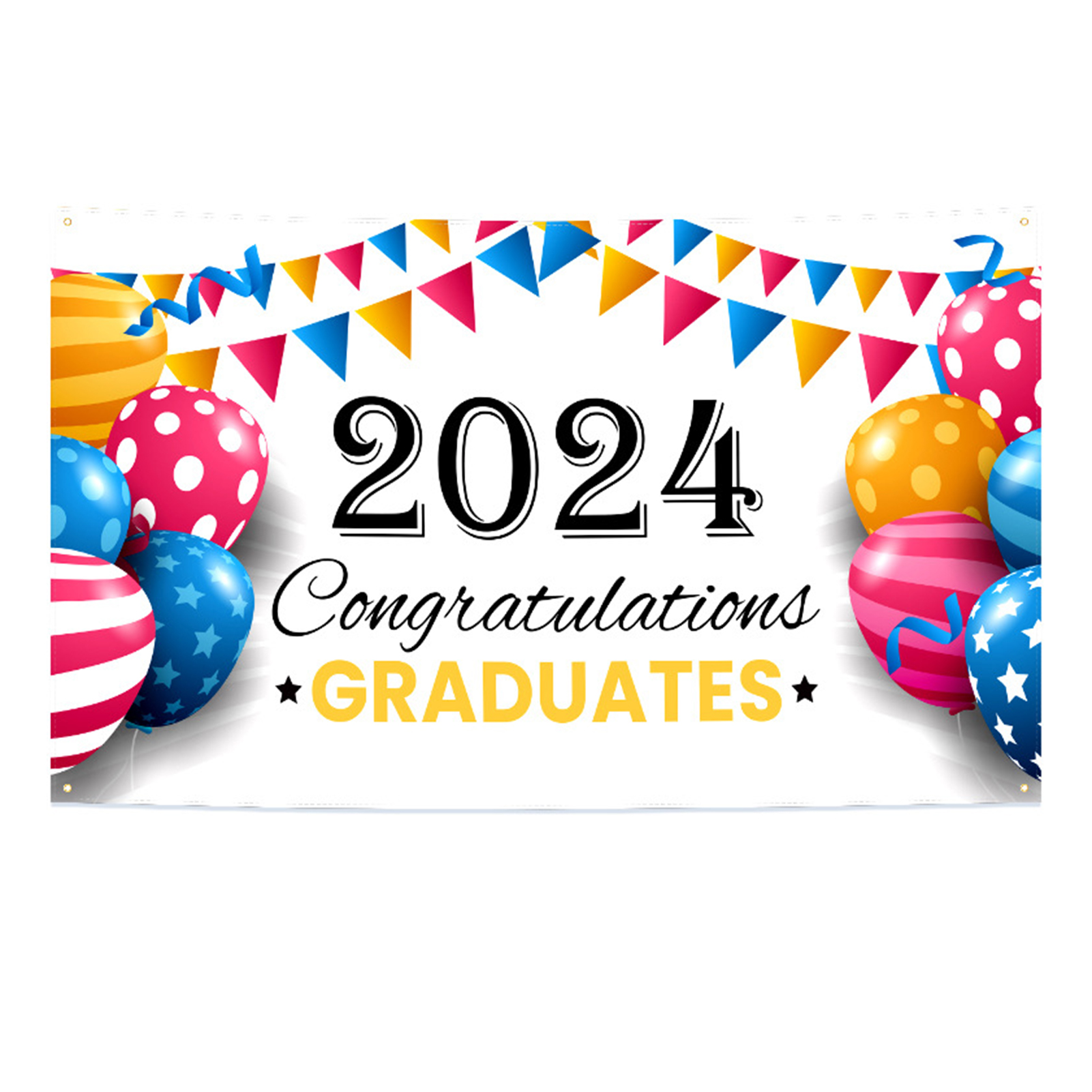 Kinaerty 2024 Happy Graduation Banner Backdrop Graduation Season ...