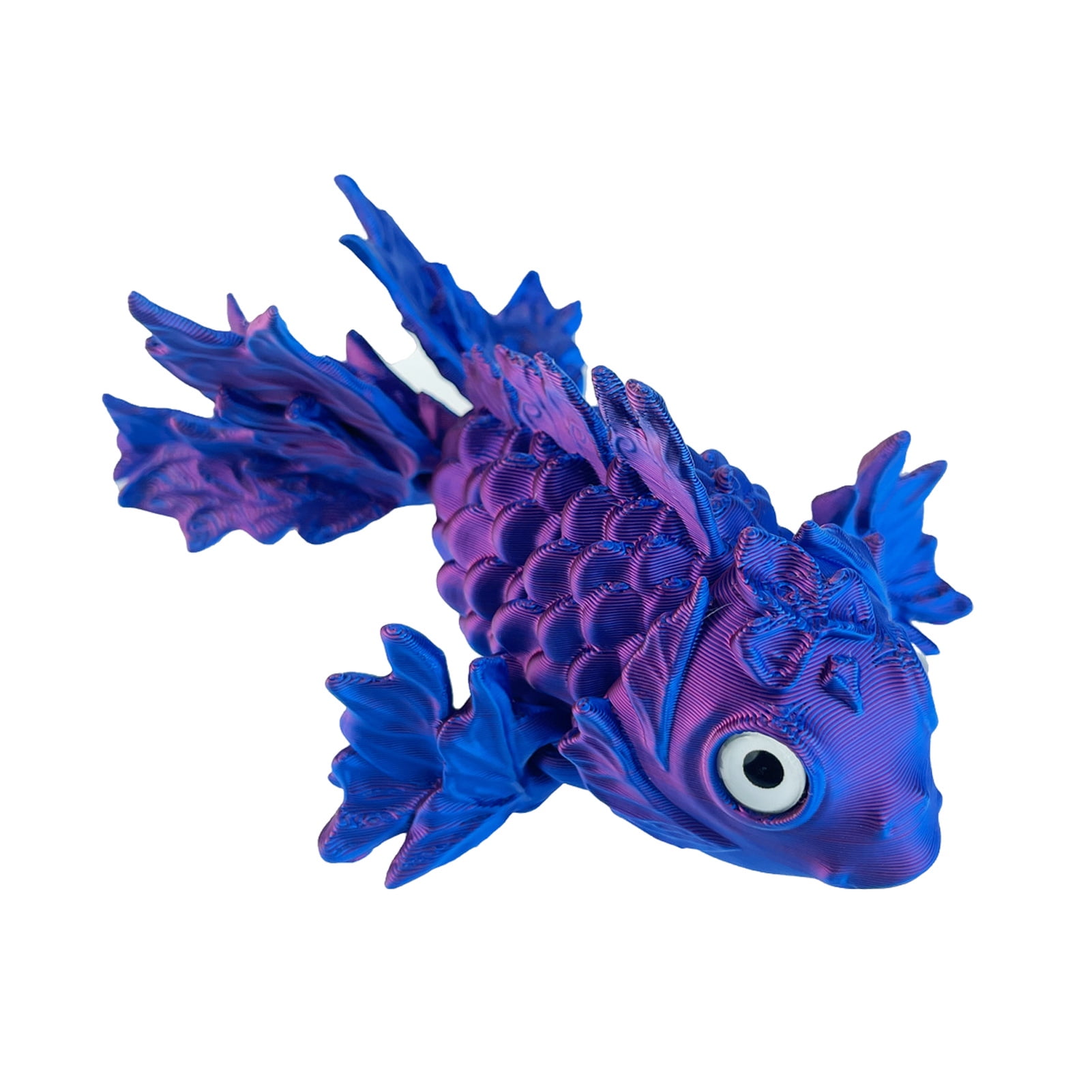 Kinaerty 3D Printed Fish Action Figure Multi-jointed Movable Colorful ...