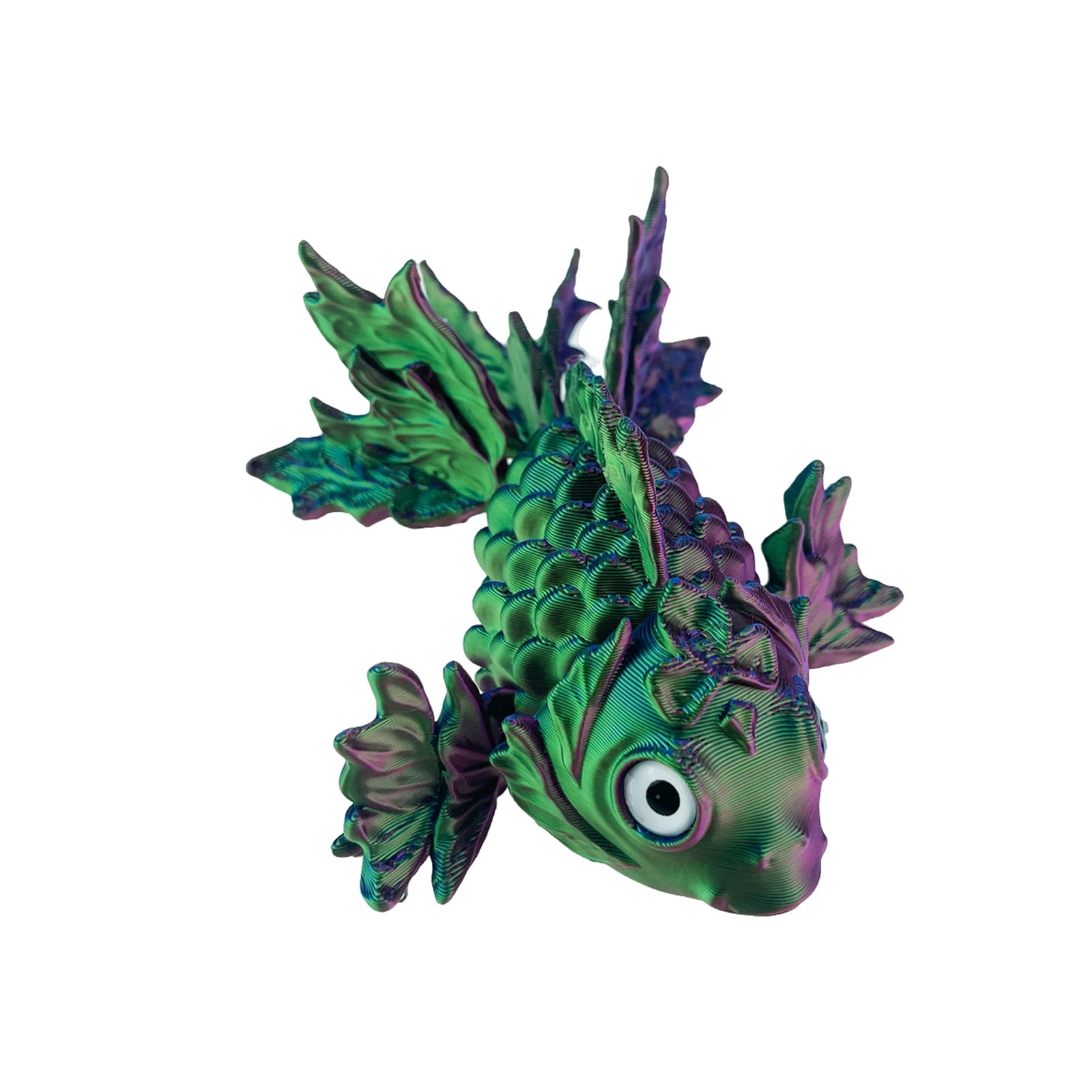 Kinaerty 3D Printed Fish Action Figure Multi-jointed Movable Colorful ...