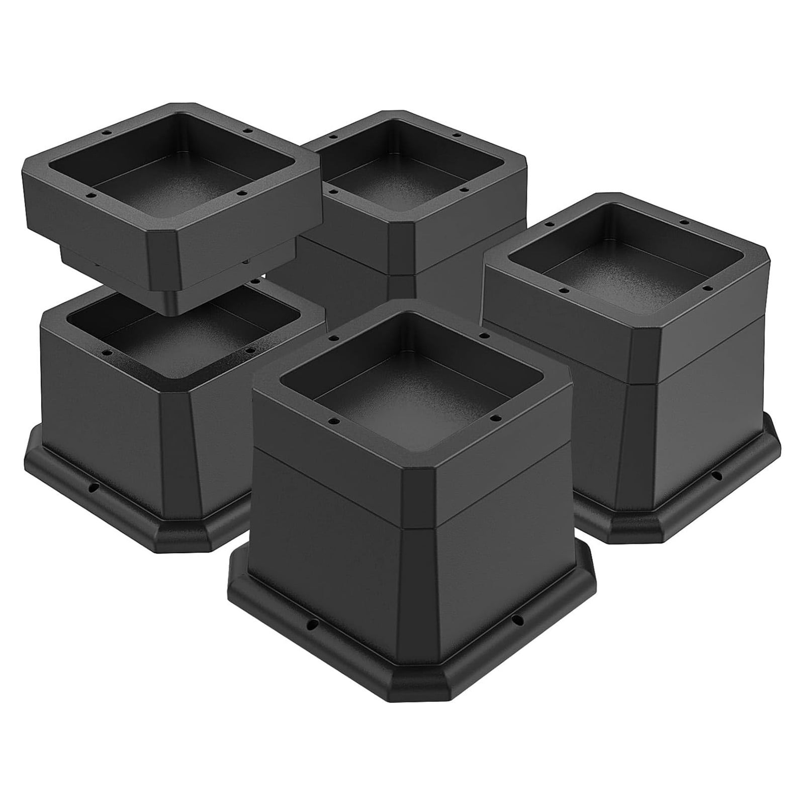 Kinaerty 4Pcs Bed Risers 2/3/4 Inch Heavy Duty Furniture Riser Support ...