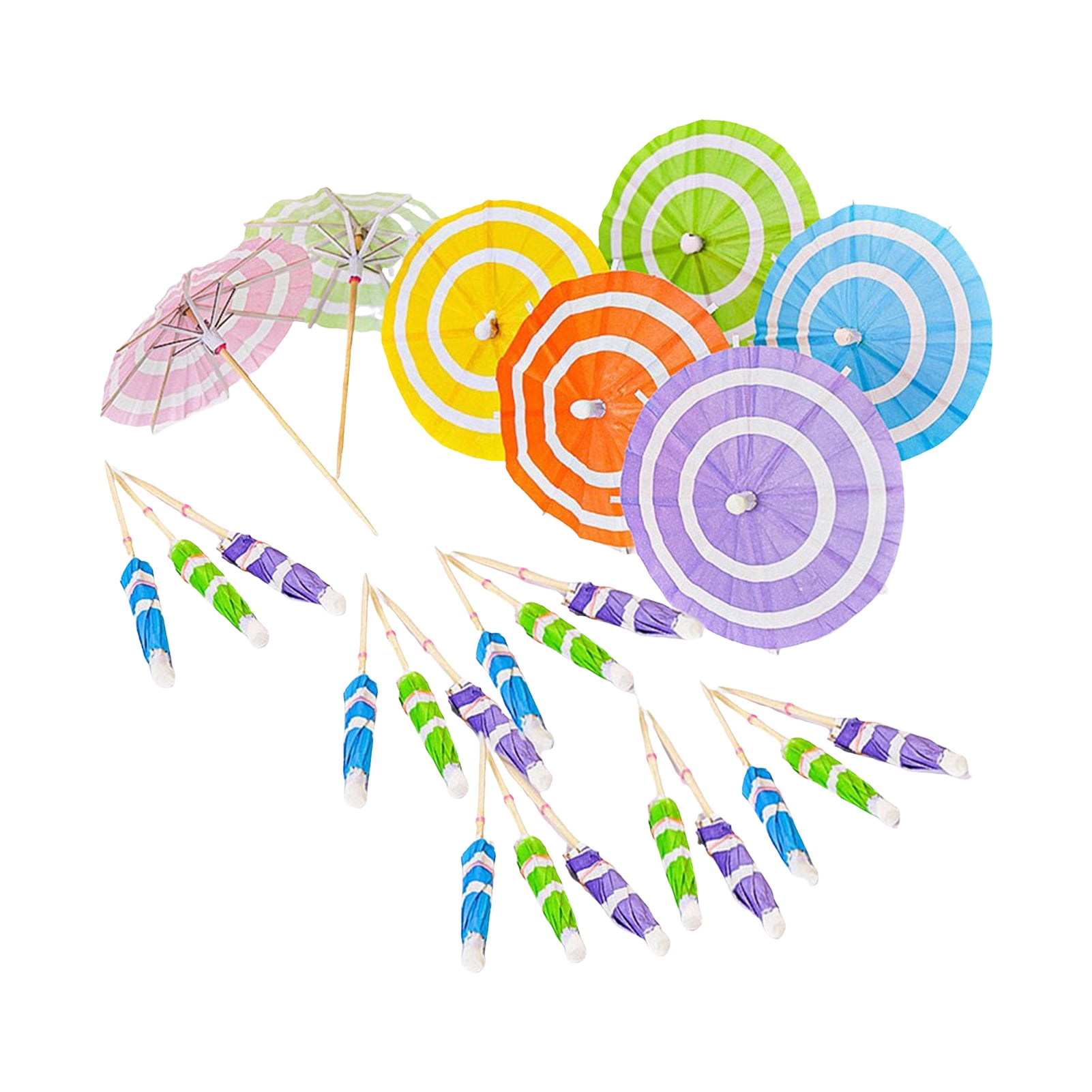 Kinaerty 50 Pcs Cocktail Picks Hawaiian Party Decor Food Drink Picks ...