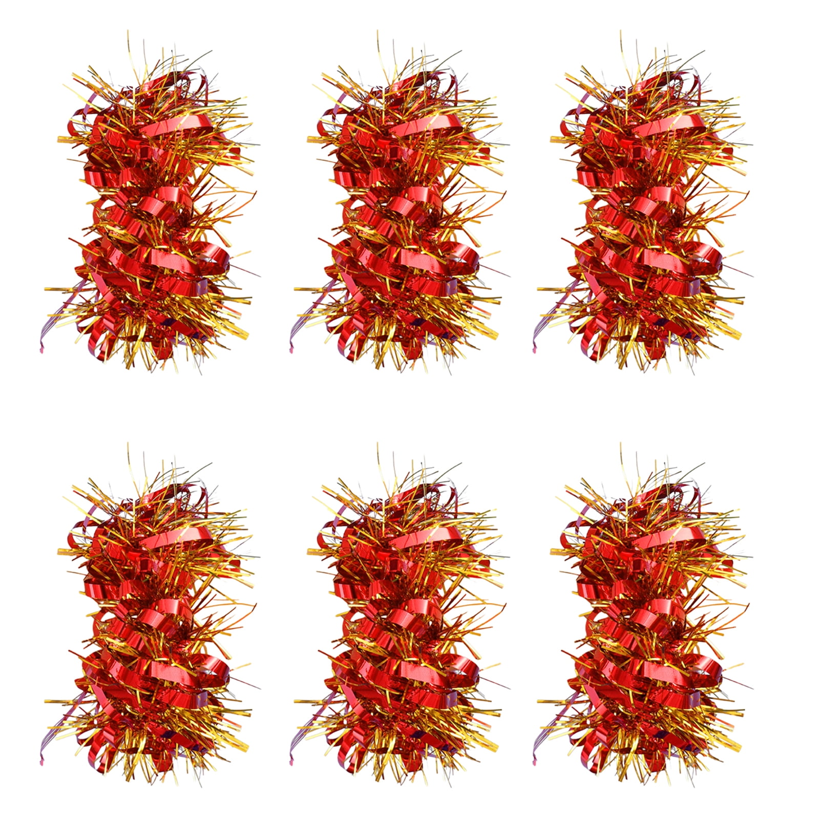 Kinaerty 6 Pcs Cheerleading Pom Poms Elastic Wristband Ponytail Holder ...