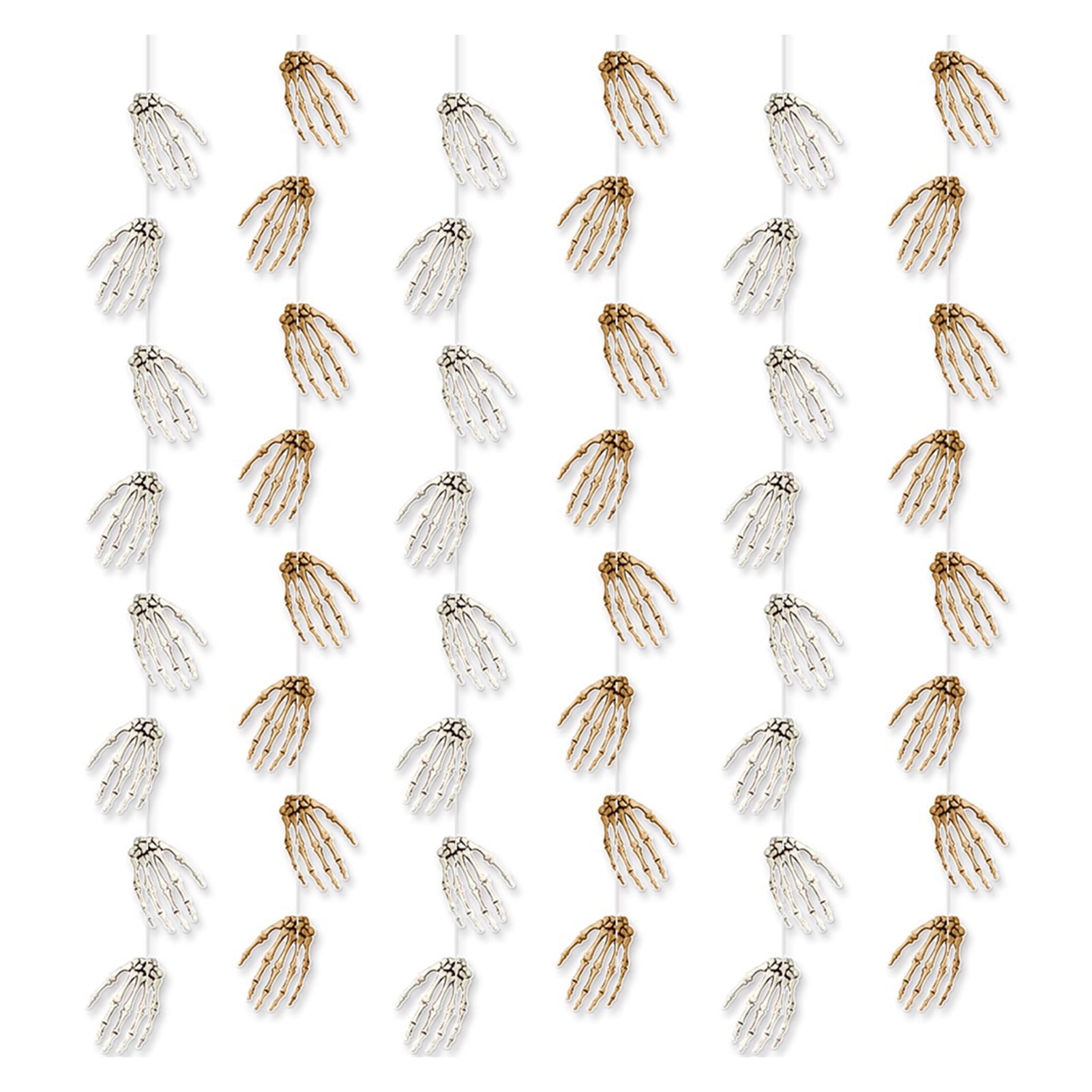 Kinaerty 6 Strings Skeleton Hands Garland Paper Human Hand Bone ...