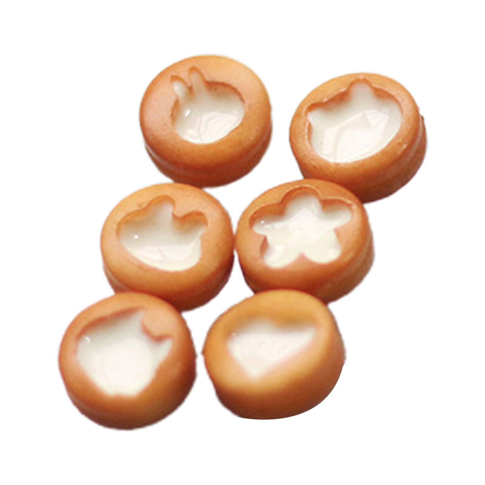 Kinaerty 6Pcs Miniature Cookies High Reduction Degree 3D Shooting Props ...