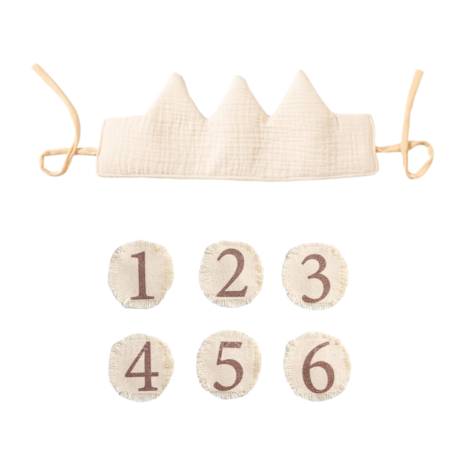 Kinaerty Baby Birthday Hat with 1-6 Number Sticker Adjustable Strap ...
