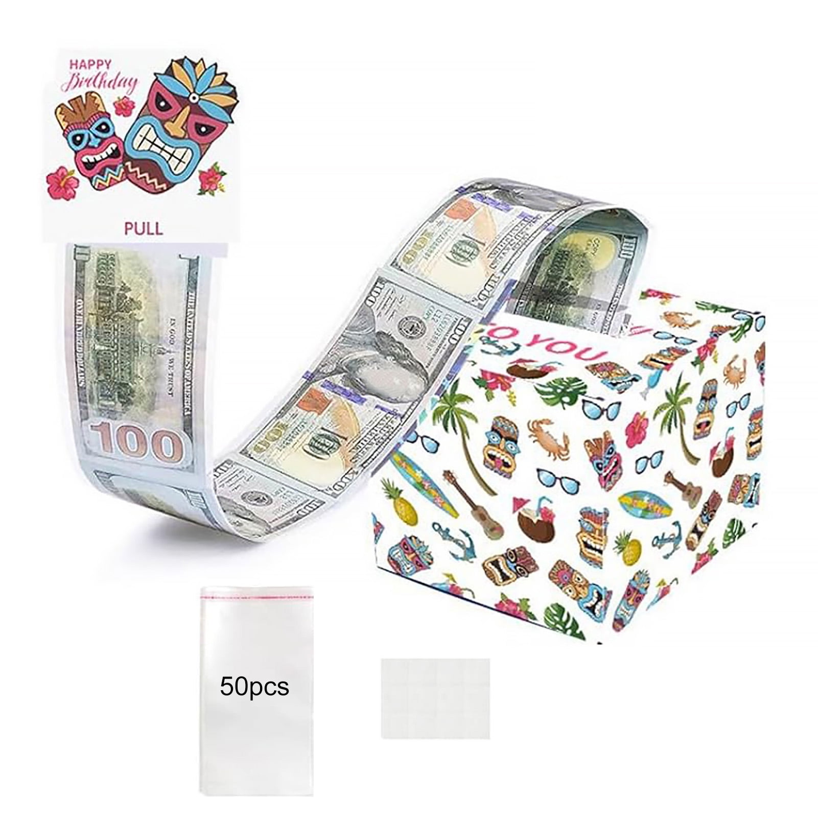 Kinaerty Birthday Money Box Surprise DIY Gift Set with Pull-Out Card ...
