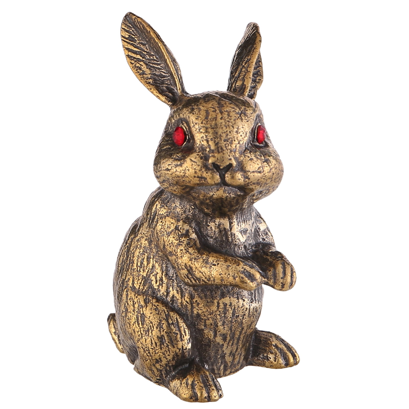 Kinaerty Brass Rabbit Figurine Chinese Twelve Zodiac Animal Figure ...