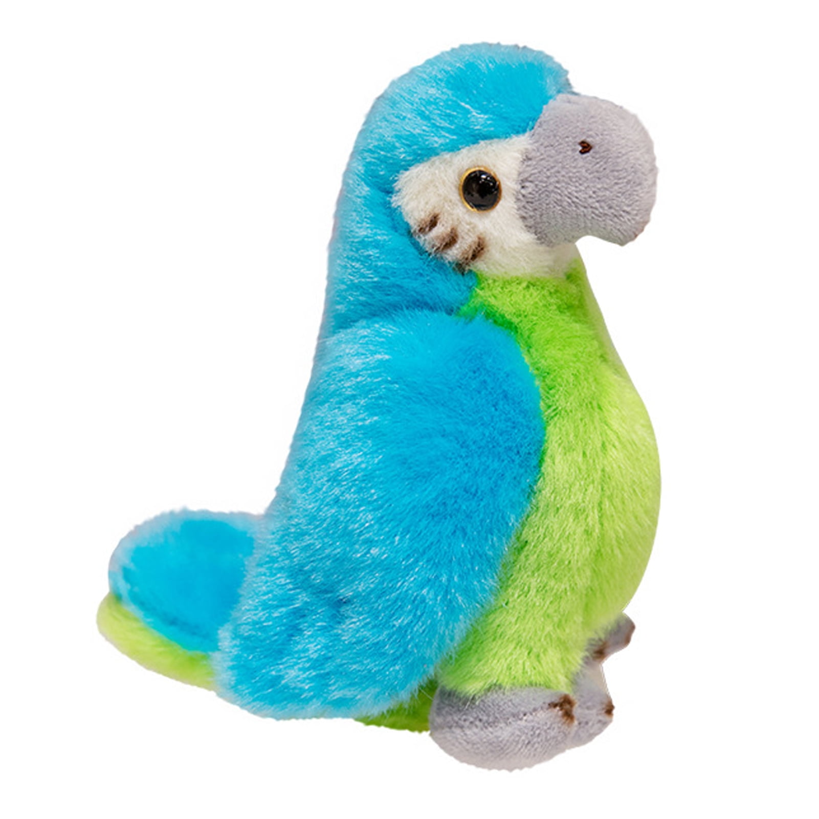 Kinaerty Colorful Parrot Plush Toy with Strap Realistic Bird Plushie ...