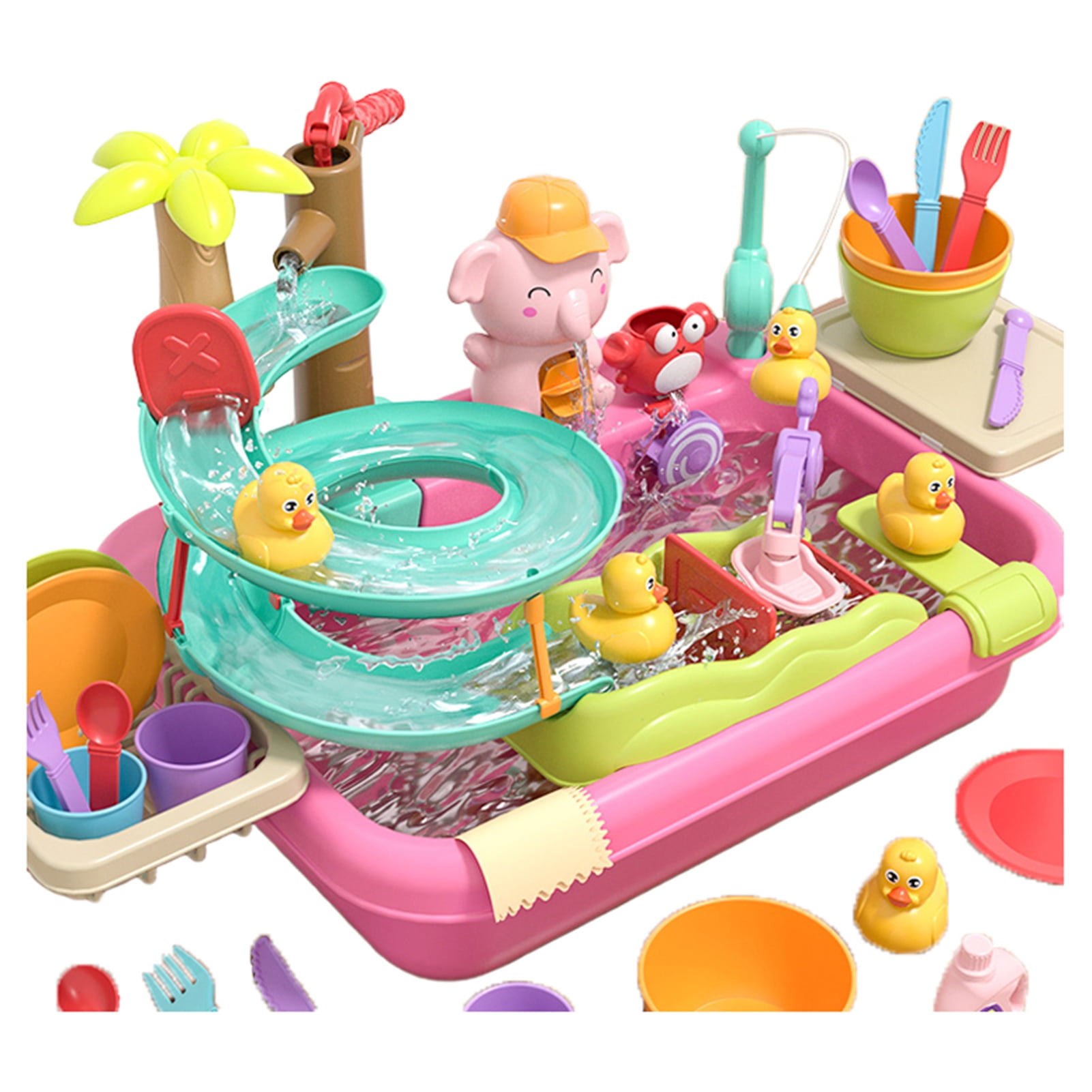Kinaerty Dishwasher Toys for Kids And Toddlers Kitchen Sink Toy Set ...