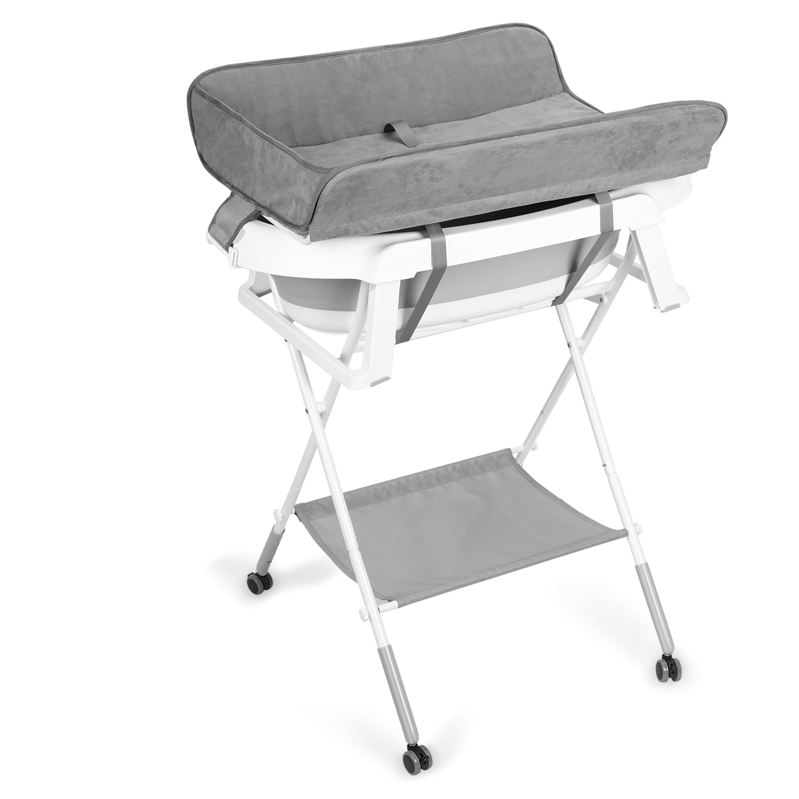 Kinaerty Dog Bathtub 2 in 1 Foldable Pet Bath Tub for Bathing and ...