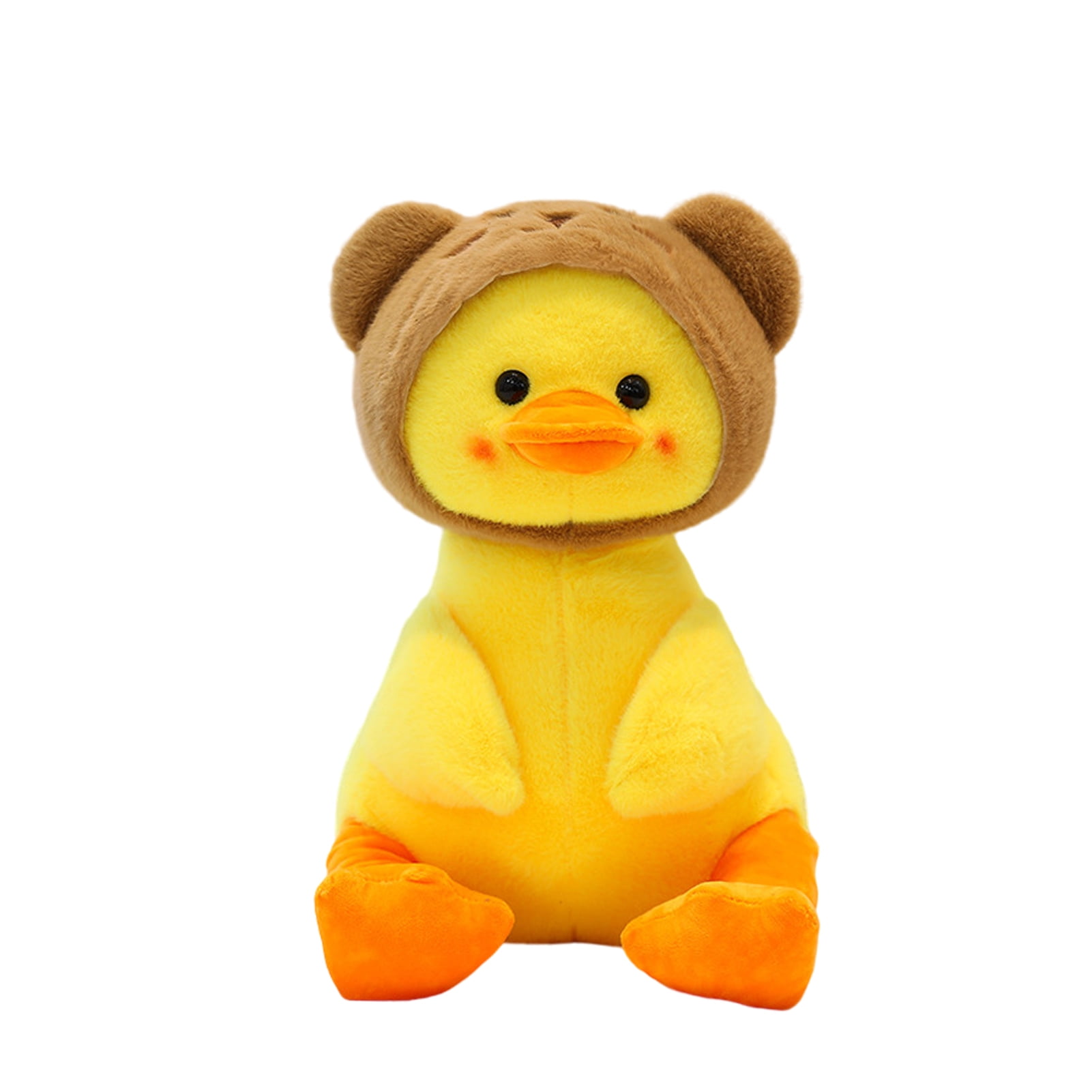 Kinaerty Duck Plush Toy with Removable Rabbit Bear Dinosaur Hat Animal ...