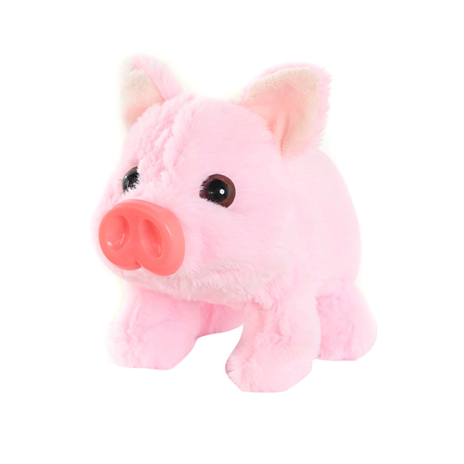 Kinaerty Electric Plush Pig Toy with Sound Movable Nose Mouth ...
