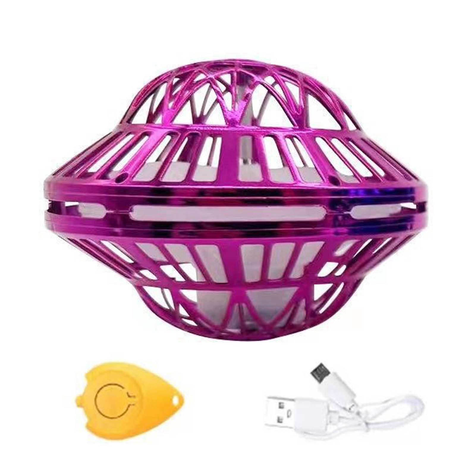 Kinaerty Flying Orb Ball Toy with Colorful Light 360-degree Rotating ...