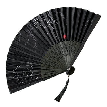 Eastern Wind bamboo print Chinese style hand folding fan, Japanese ...