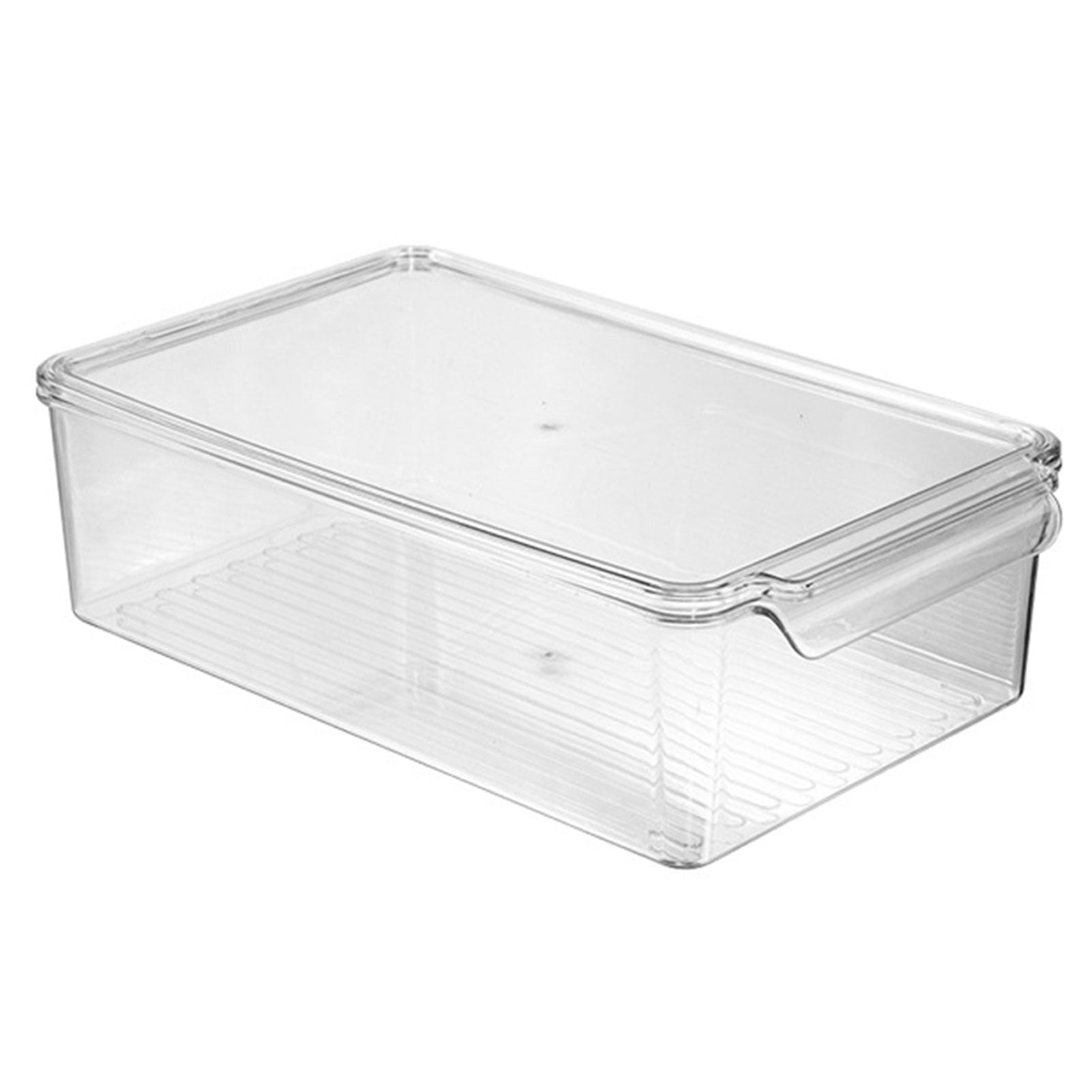 Kinaerty Fridge Storage Box with Lid Transparent Stackable Fruit ...