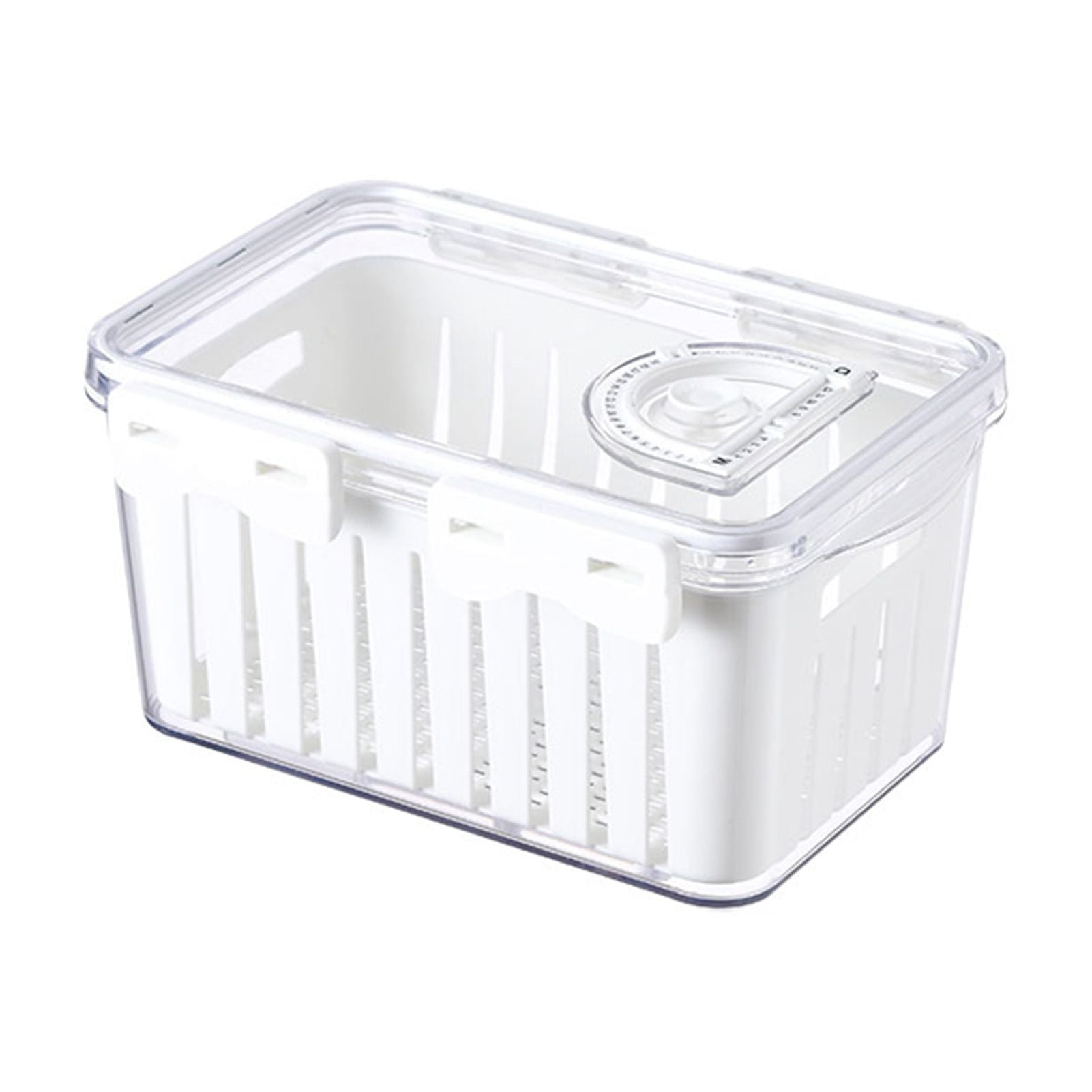 Kinaerty Fruit Storage Containers with Colanders Airtight Drain Box BPA ...