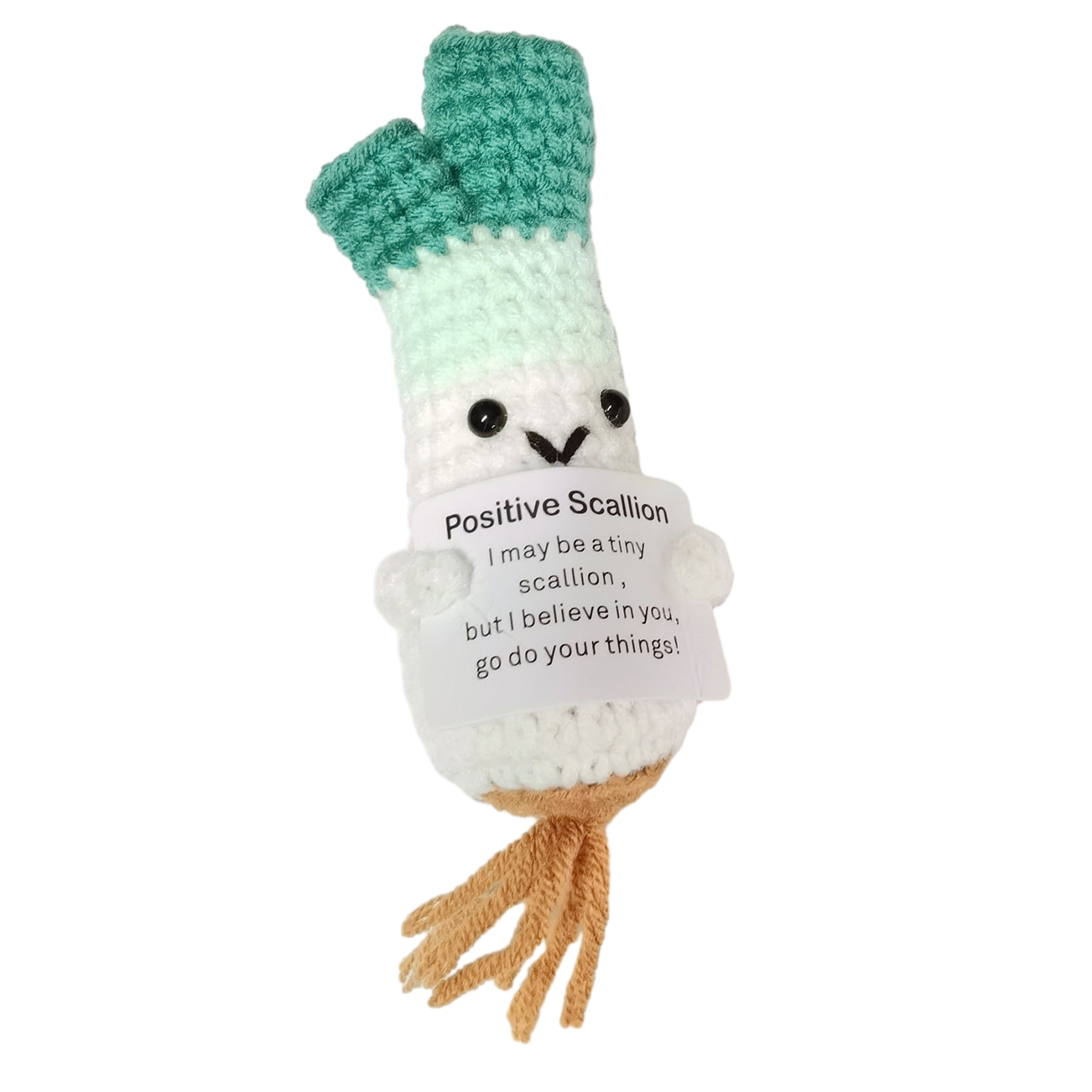 Kinaerty Funny Positive Knitted Doll Ornament Mini Smiling Vegetable ...
