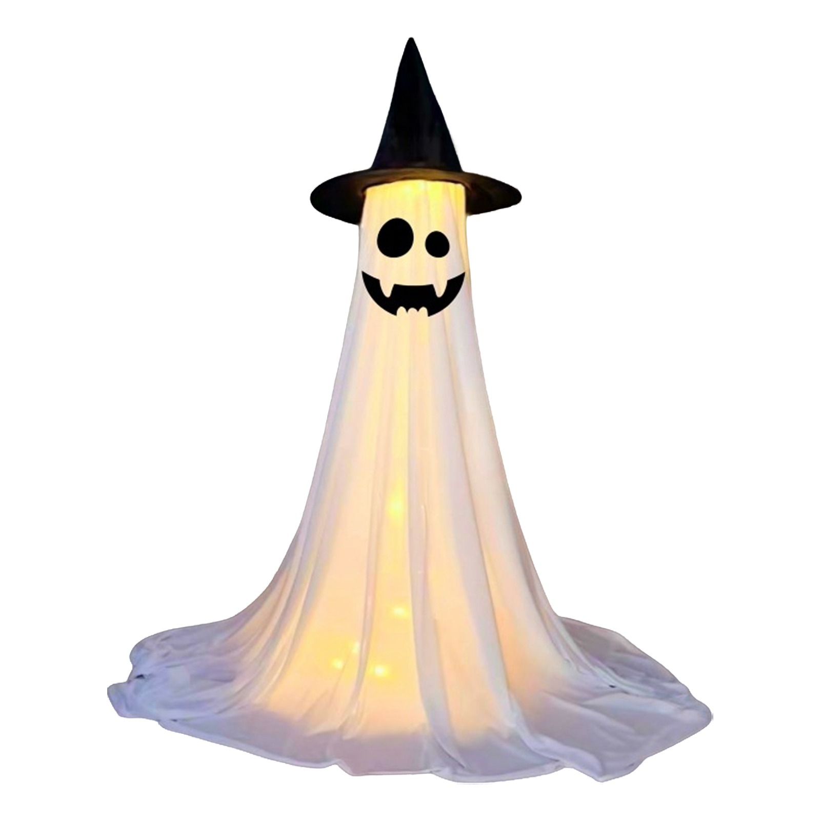 Kinaerty Halloween Ghost Decoration with LED Light Large White Scary ...
