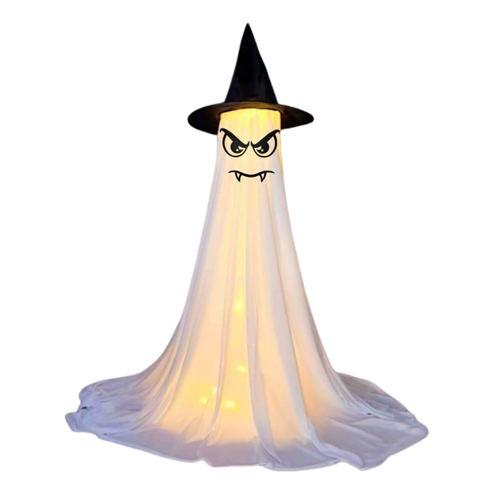 Kinaerty Halloween Ghost Decoration with LED Light Large White Scary ...