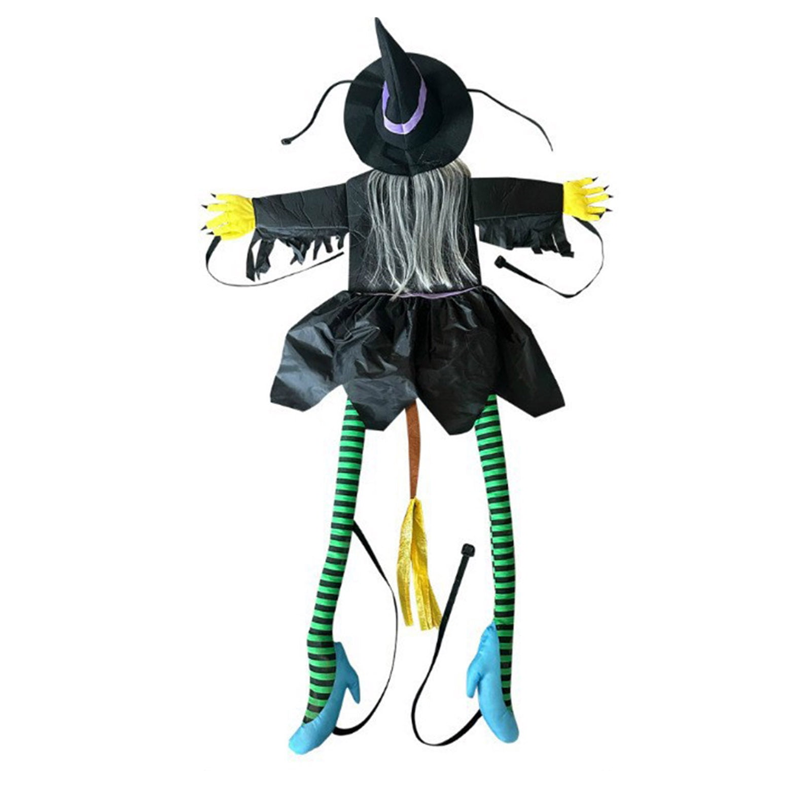 Kinaerty Halloween Witch Statue Large Crashing Witch Into Tree ...