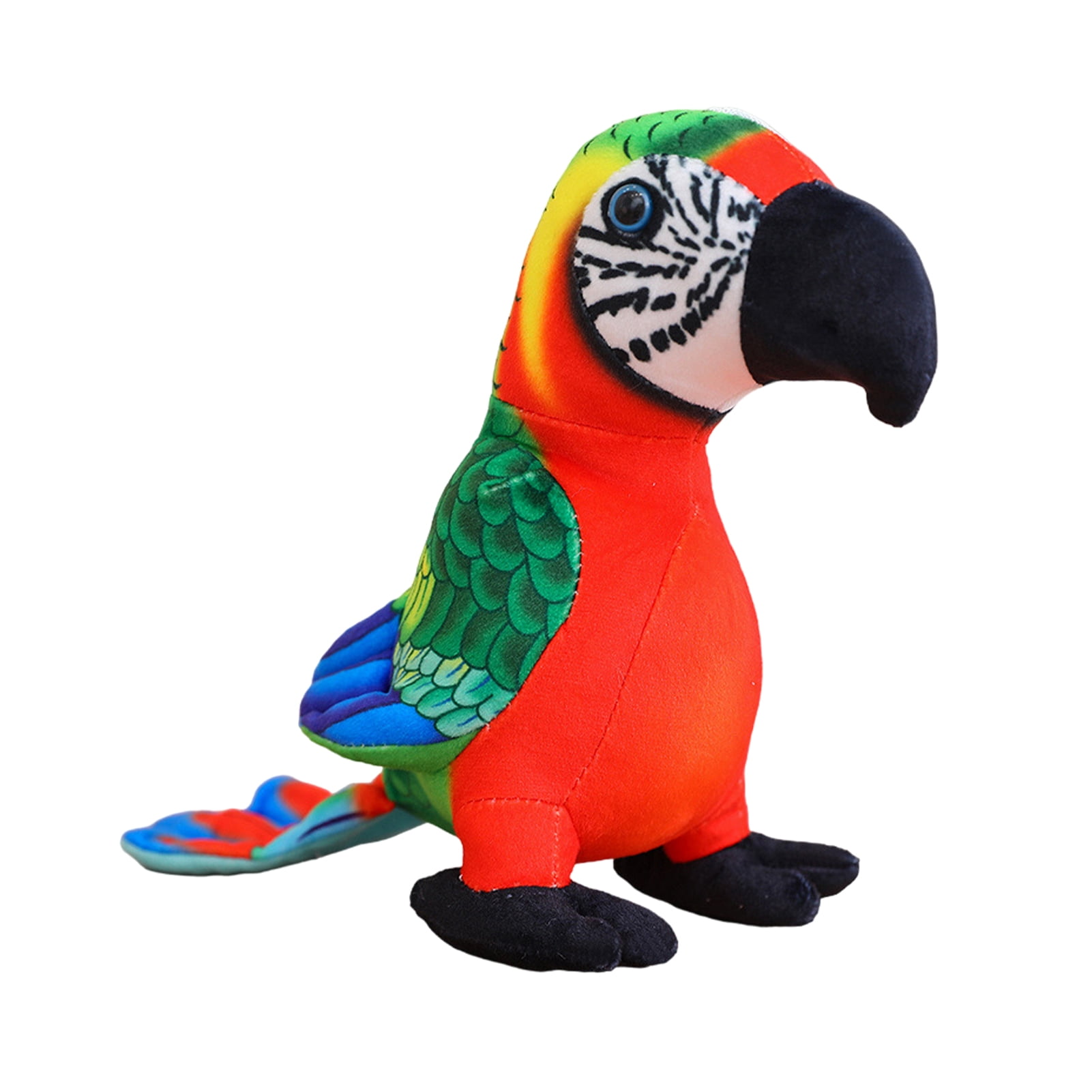 Kinaerty Parrot Plush Toy Realistic Colorful Bird Plushie Educational ...