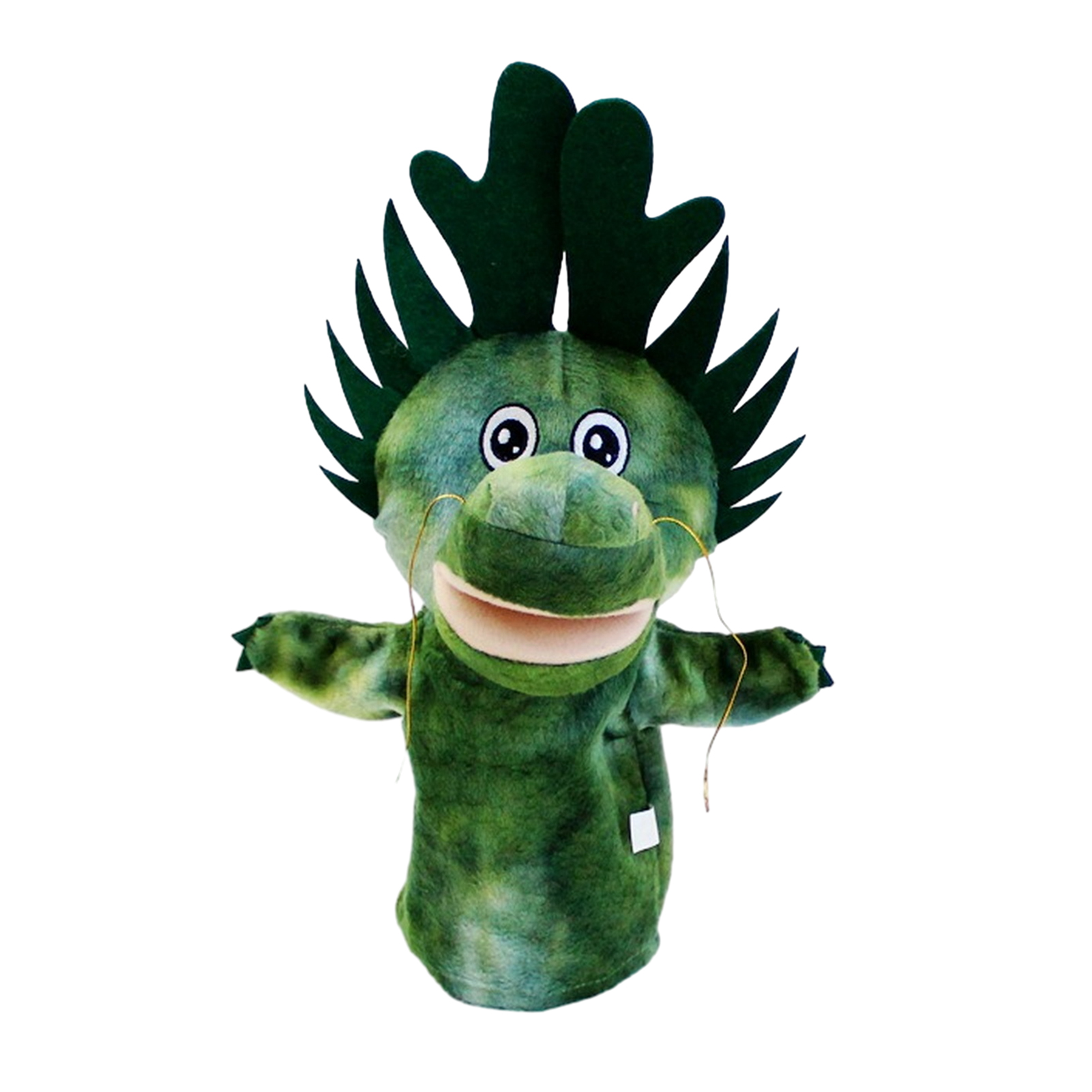 Kinaerty Plush Dragon Hand Puppet Toy Movable Mouth Chinese Green ...