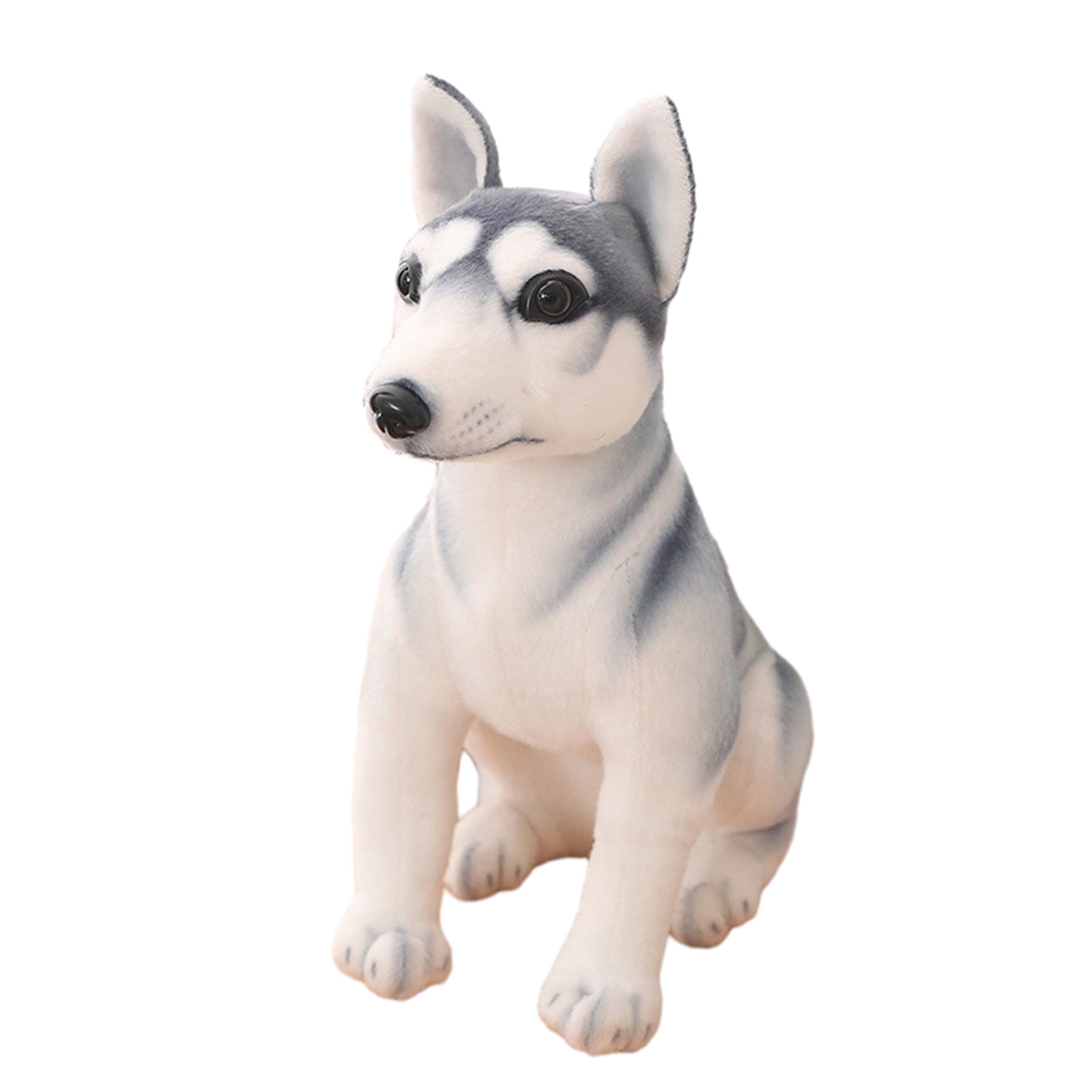 Kinaerty Plush Husky Toy Cute Soft Fluffy PP Cotton Stuffed Dog ...