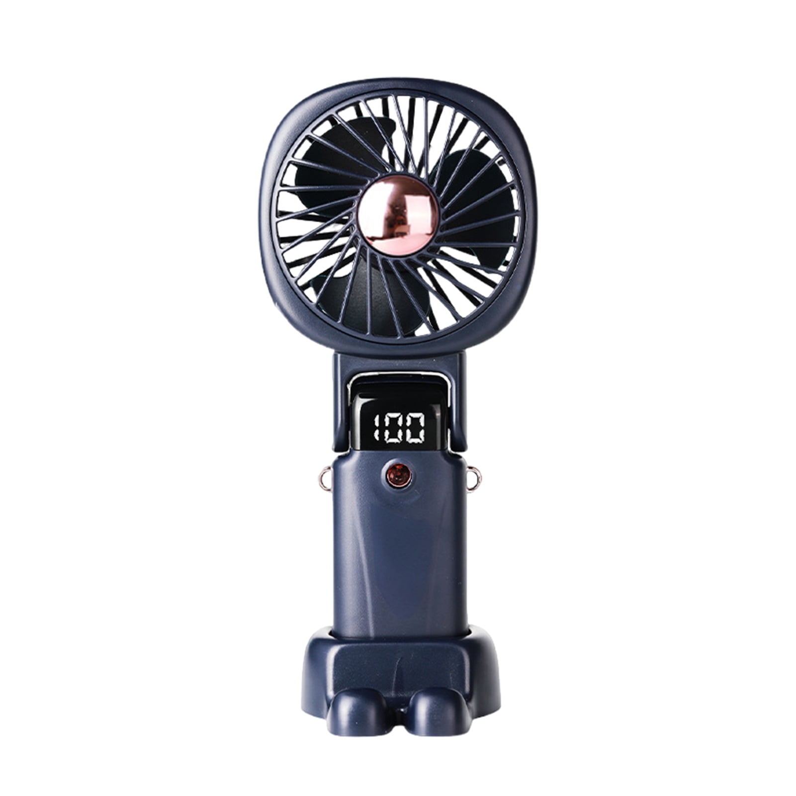 Kinaerty Powerful Handheld Fan Mini Fan with LED Display 5 Speeds Low ...