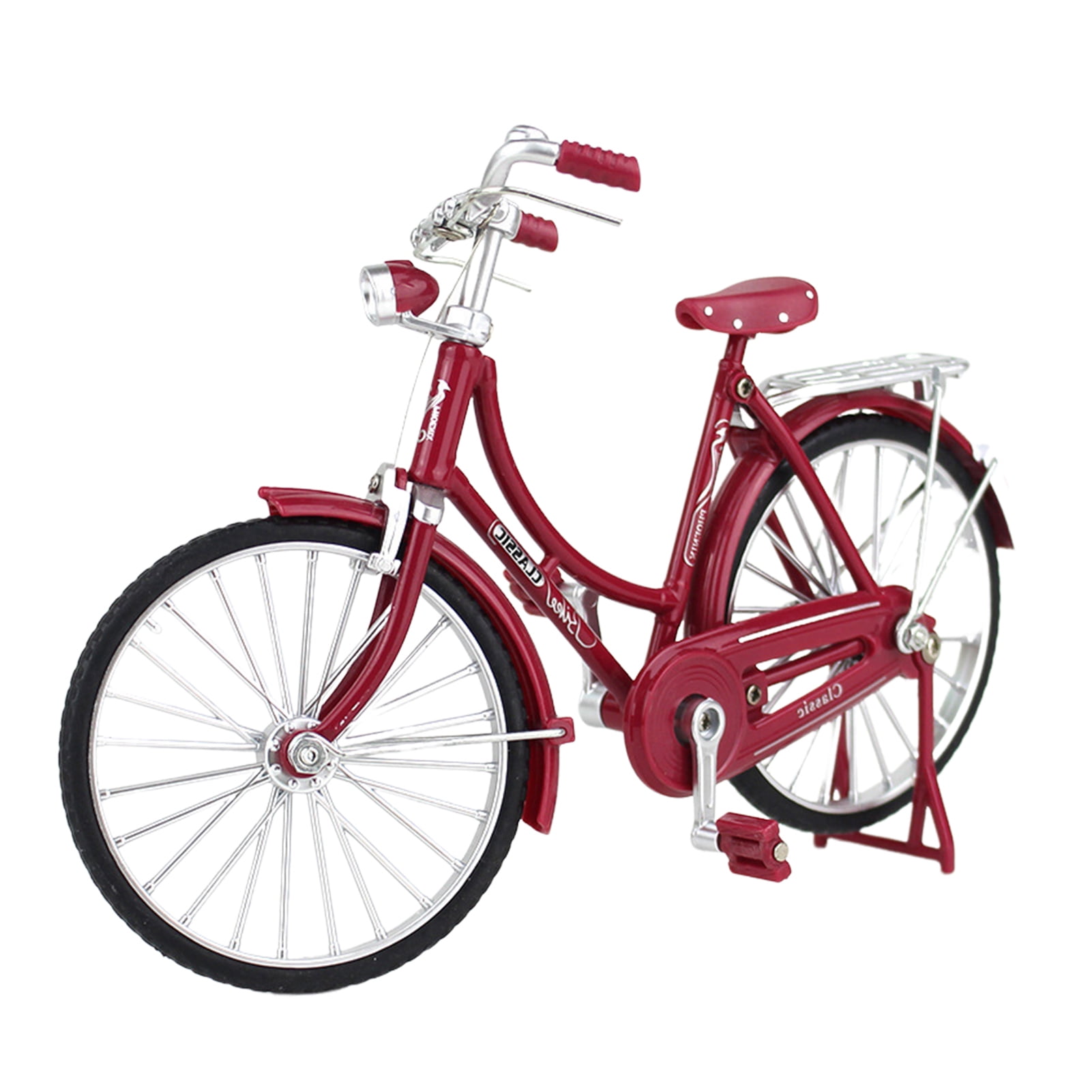 Kinaerty Simulation Vintage Bicycle Model with Pump Movable Pedal ...