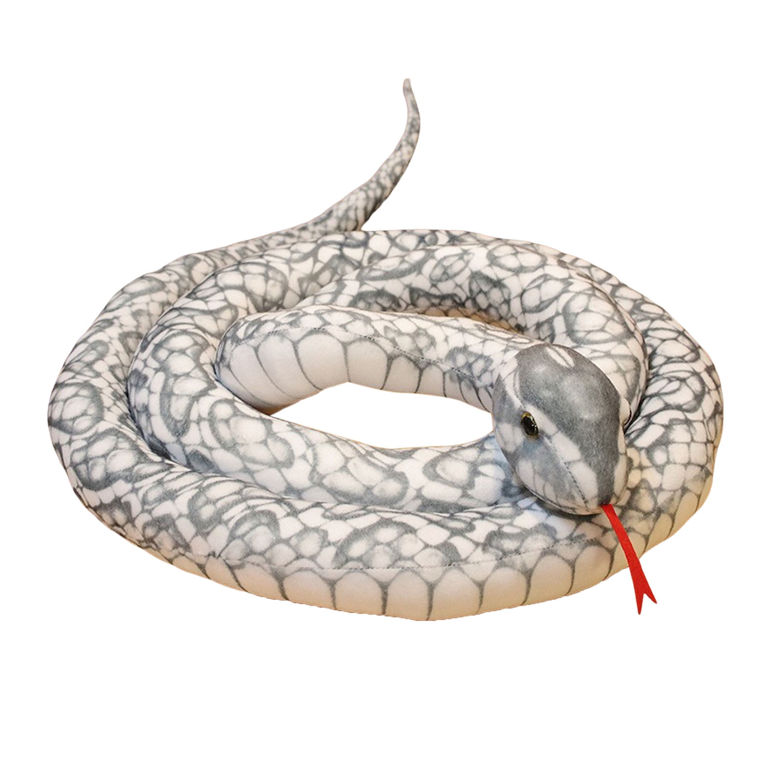 Kinaerty Snake Plush Toy Realistic Colorful Snake Plushie Educational ...