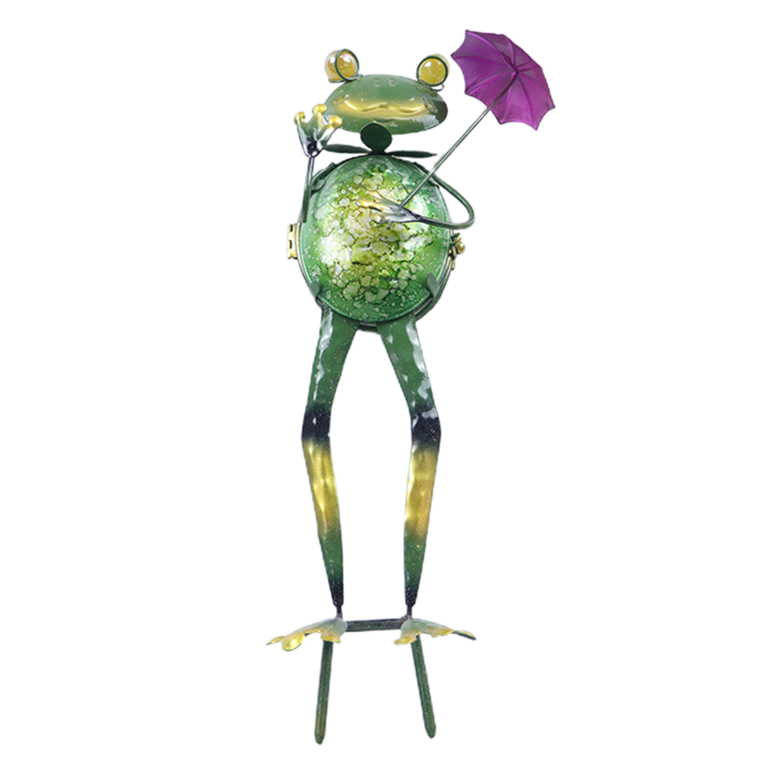Kinaerty Solar Frog Garden Lights Decorative Metal Frog Ornament Stakes ...