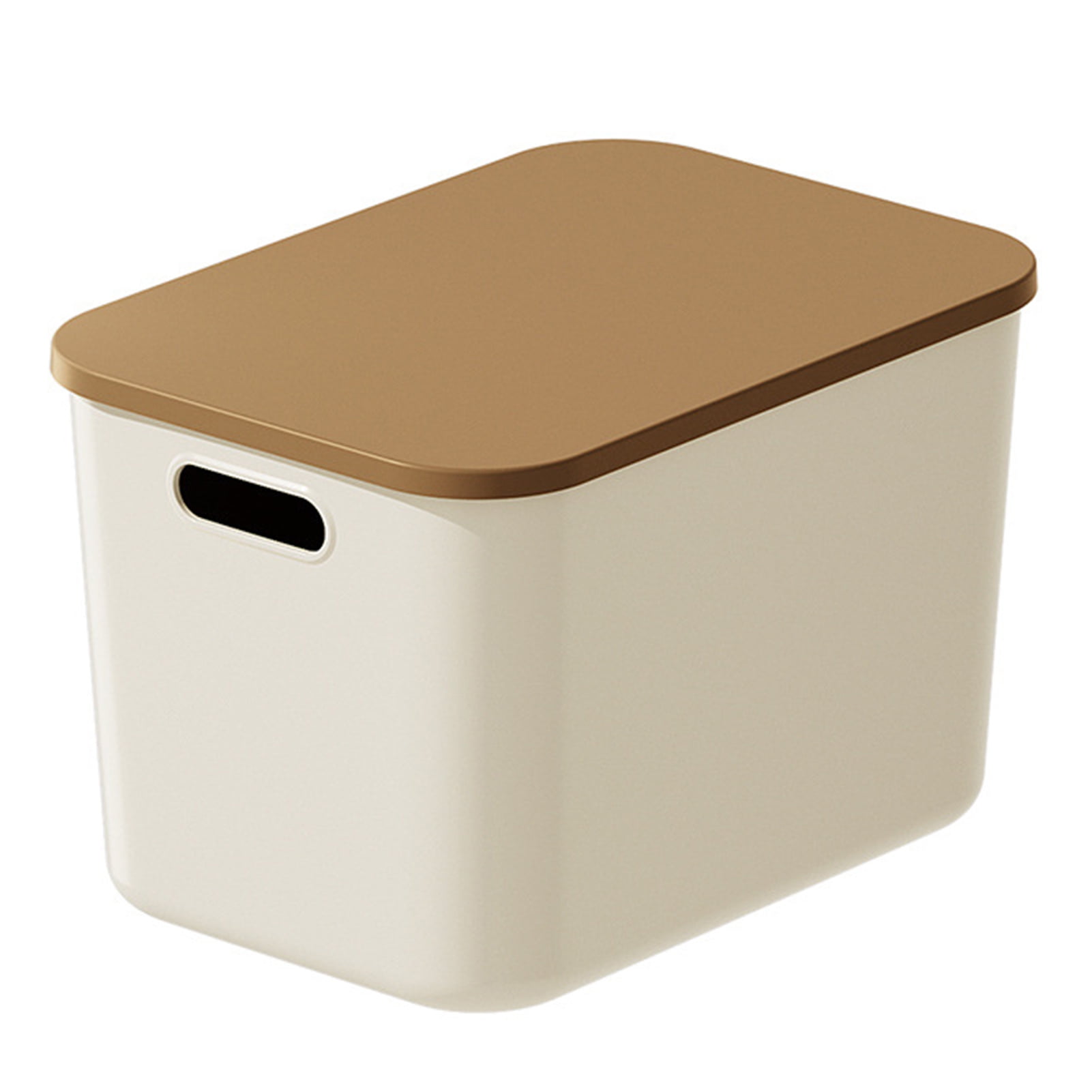 Kinaerty Storage Box with Lid Handle Hole Large Capacity Stackable ...