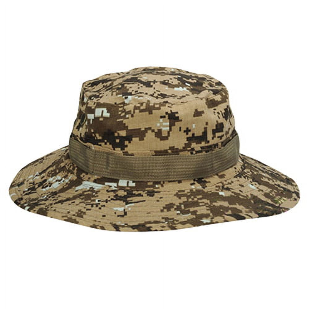 Kinaerty Sun Hat Snap Closure Wide Brim Multipurpose Camouflage Bucket ...