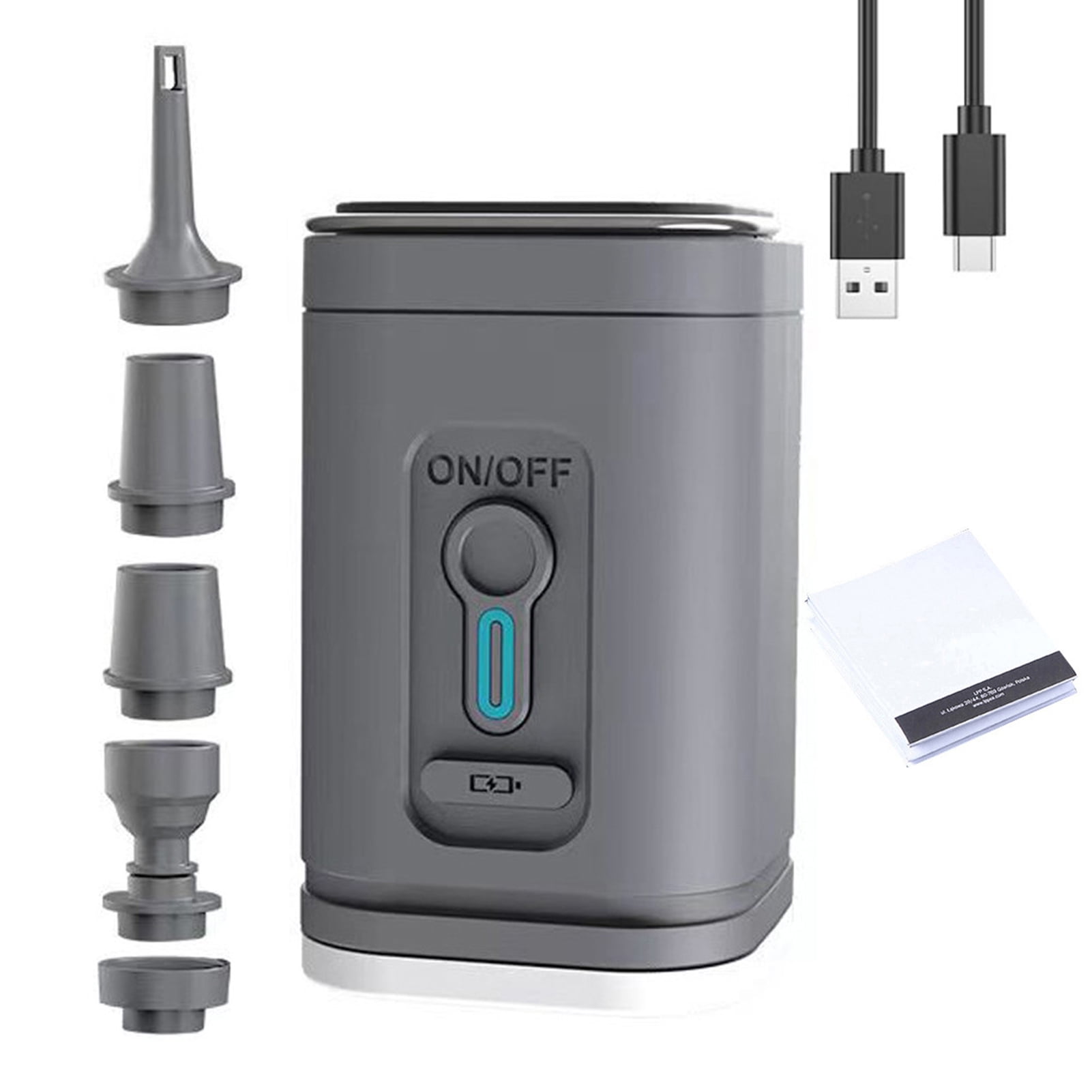 Kinaerty Tire Inflator Portable Air Compressor with Camping Lamp ...