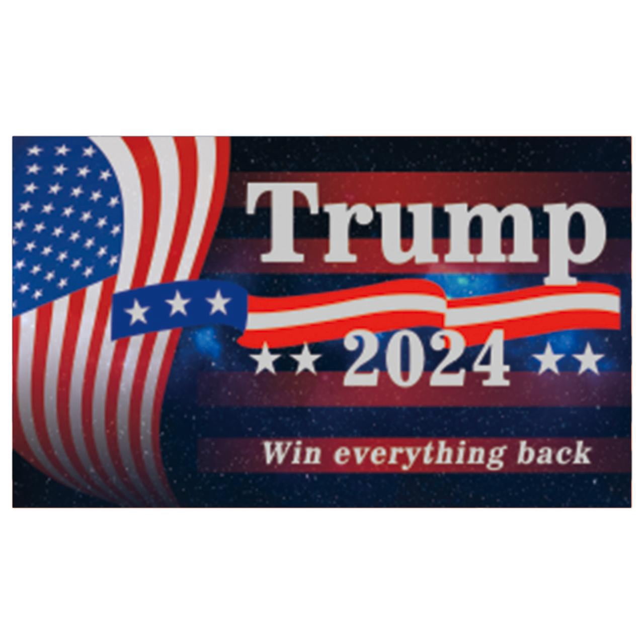 Kinaerty Trump 2024 Flag Win Everything Back Trump Flag Large President ...