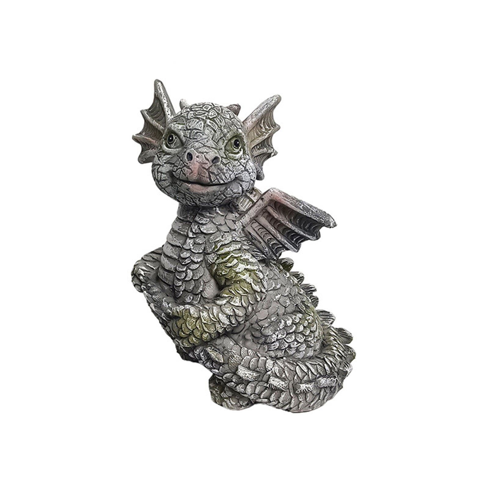 Kinaerty Vintage Western Dragon Figurine Resin Flying Dragon Statue ...